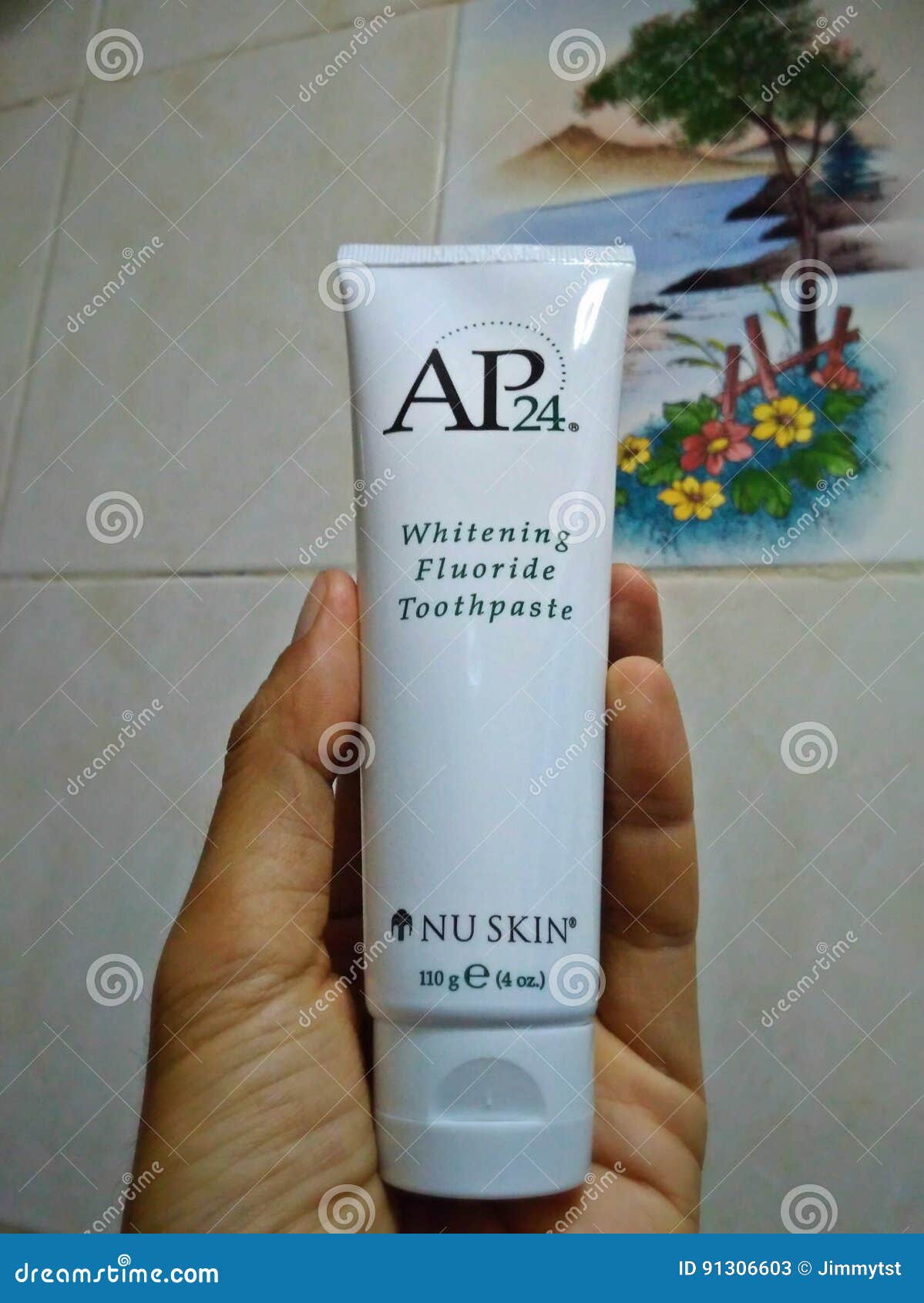 Whitening Fluoride Toothpaste Editorial Stock Photo - Image of white ...