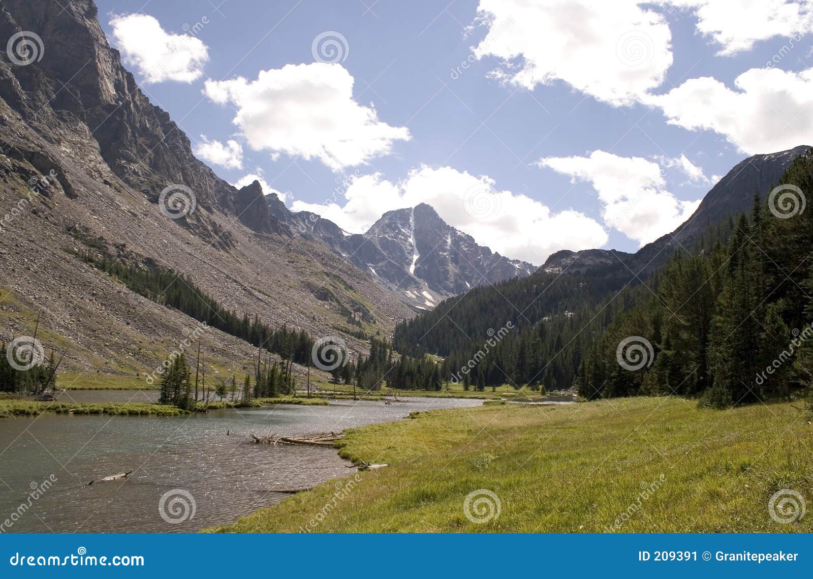 Whitetail Peak - Montana stock image. Image of backpacking - 209391