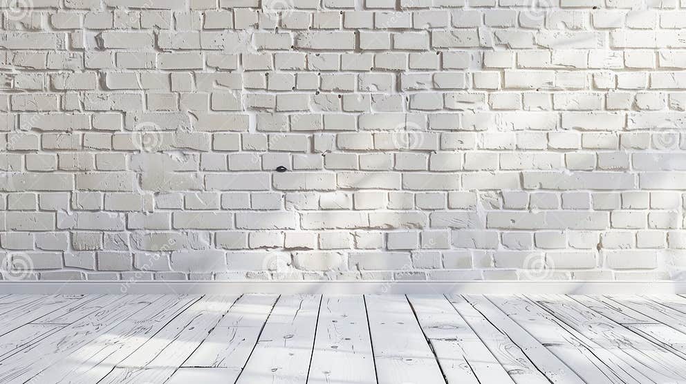 Whitewashed Brick Wall Texture. Retro White Painted Brickwork. Shabby ...