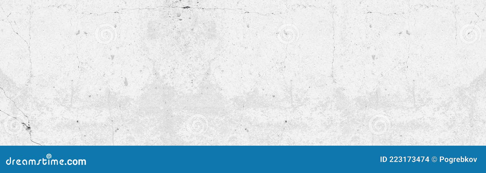 Whitewashed Old Concrete Wall Panoramic Texture. White Painted Cracked ...