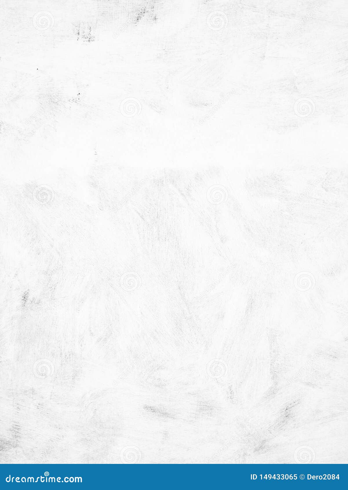 Whitewashed Plaster Wall with Brushes Traces, White Background Stock ...
