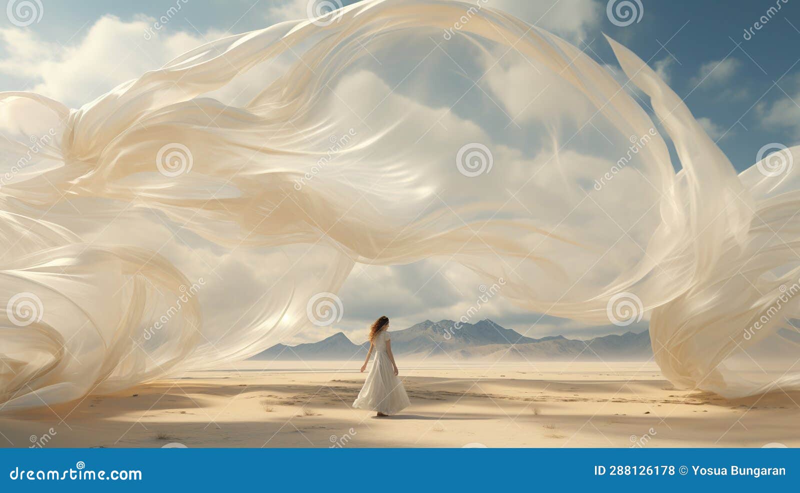 Whitewashed Polygonal Dreams, Digital Art Illustration, Generative AI ...