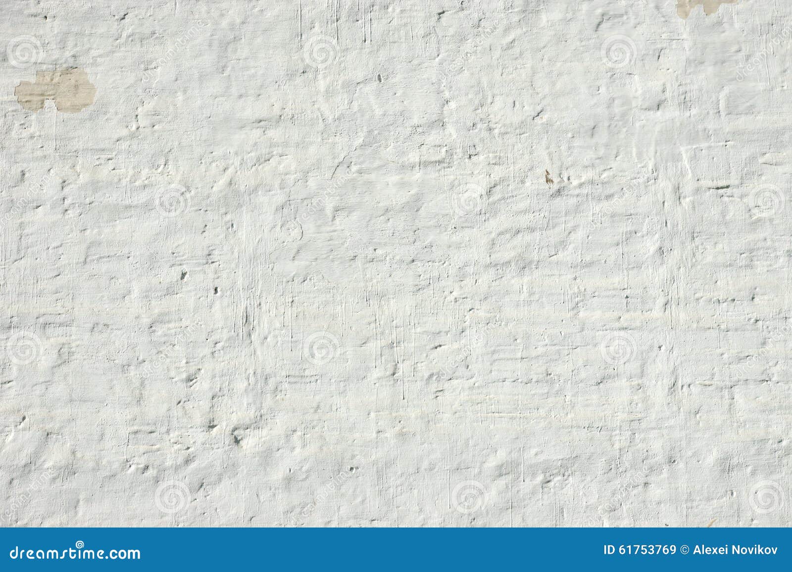 Whitewashed Retro Brick Wall Uneven Bumpy Rough Rustic Background Stock ...