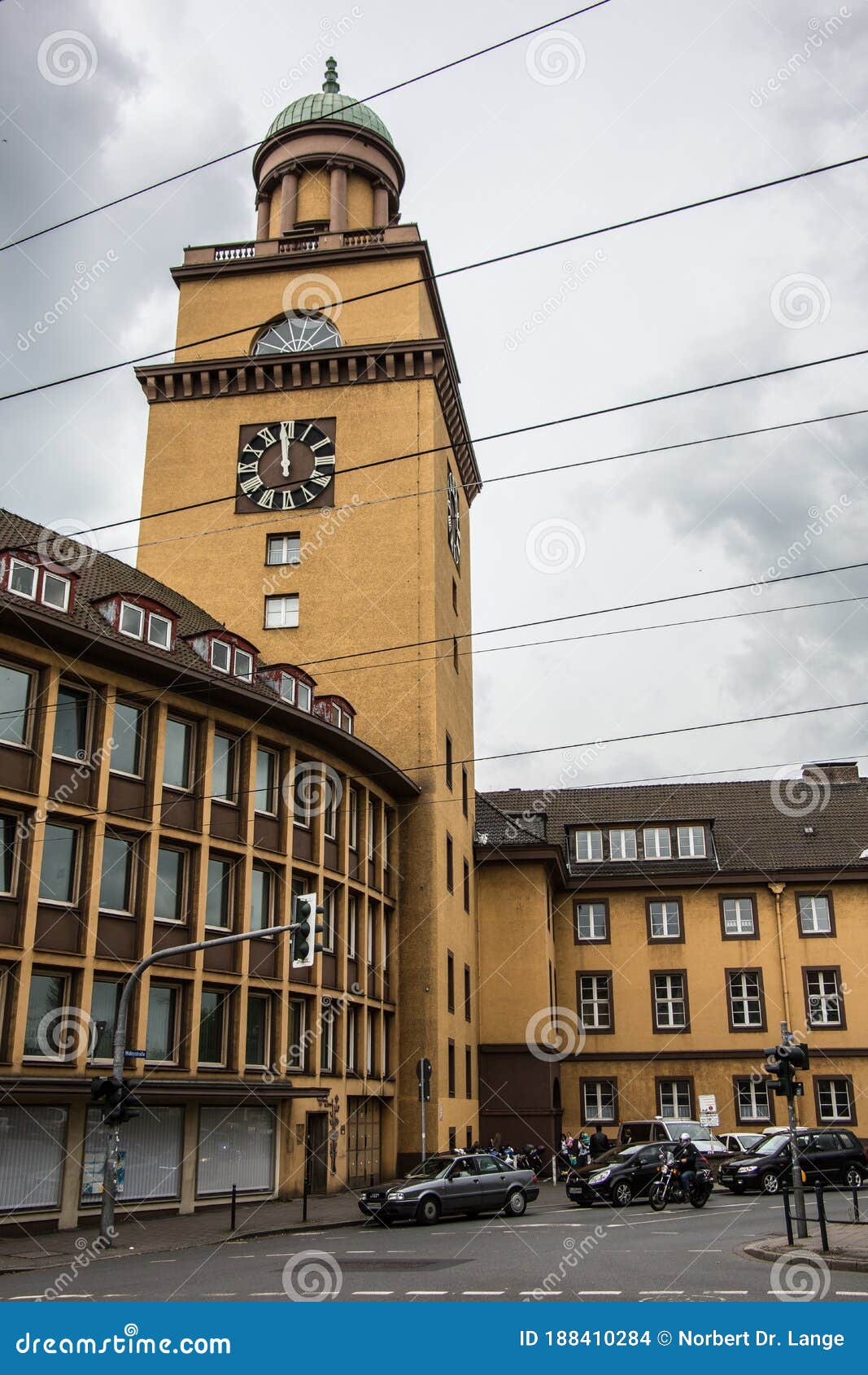 Whitewashed Town Hall Witten Editorial Stock Image - Image of hall ...
