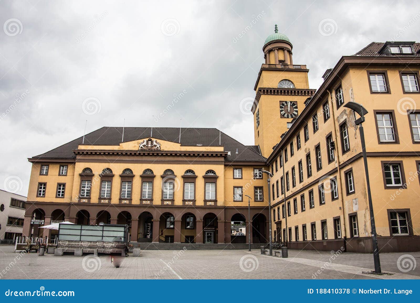 Whitewashed Town Hall Witten Editorial Stock Photo - Image of ...