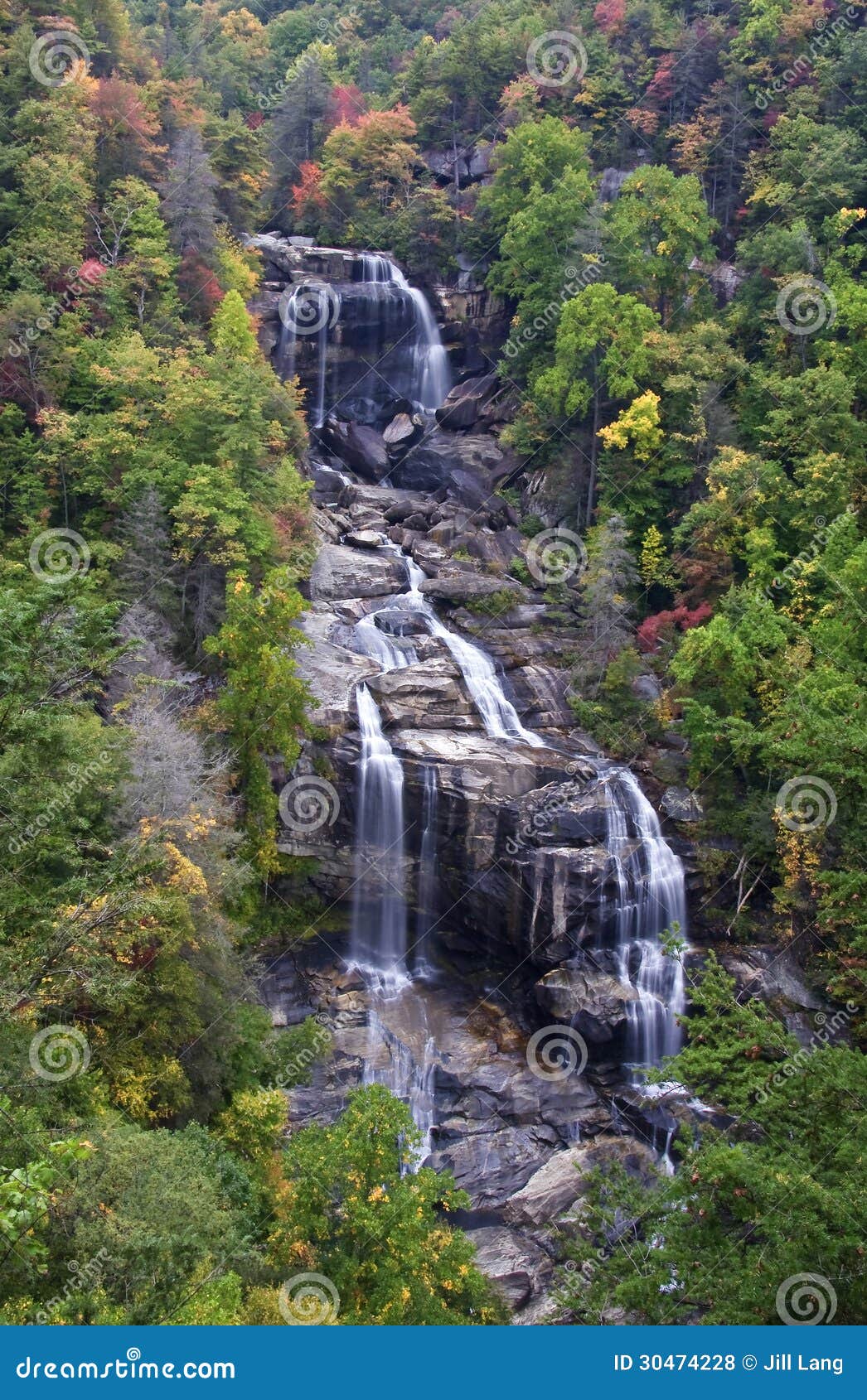 Whitewater Falls stock photo. Image of landscape, jocassee - 30474228