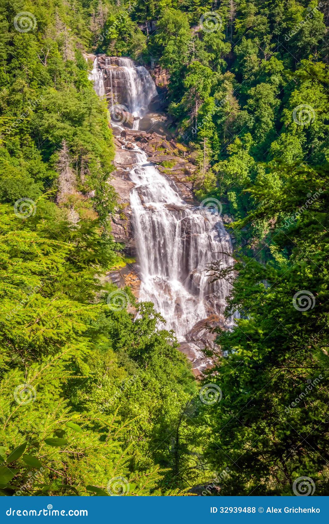 Whitewater Falls in North Carolina Stock Photo - Image of carolina ...