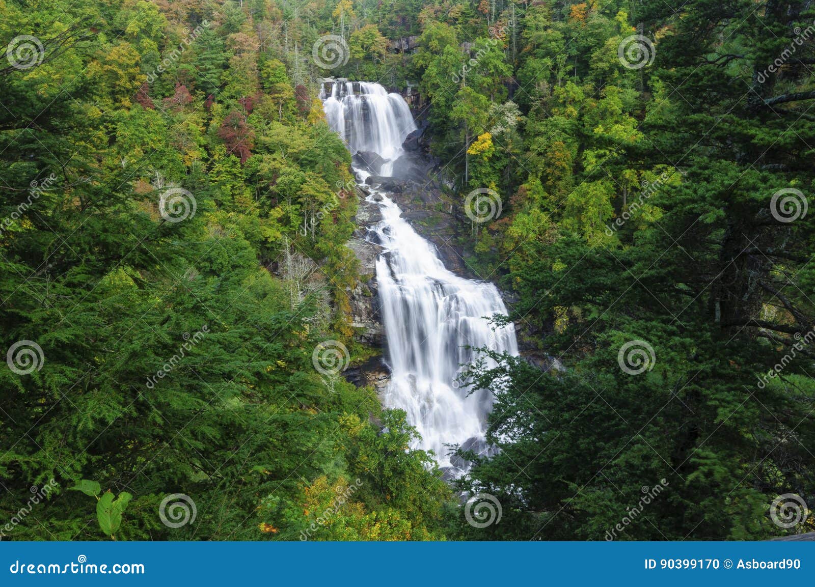 Whitewater Falls stock photo. Image of blue, whitewater - 90399170