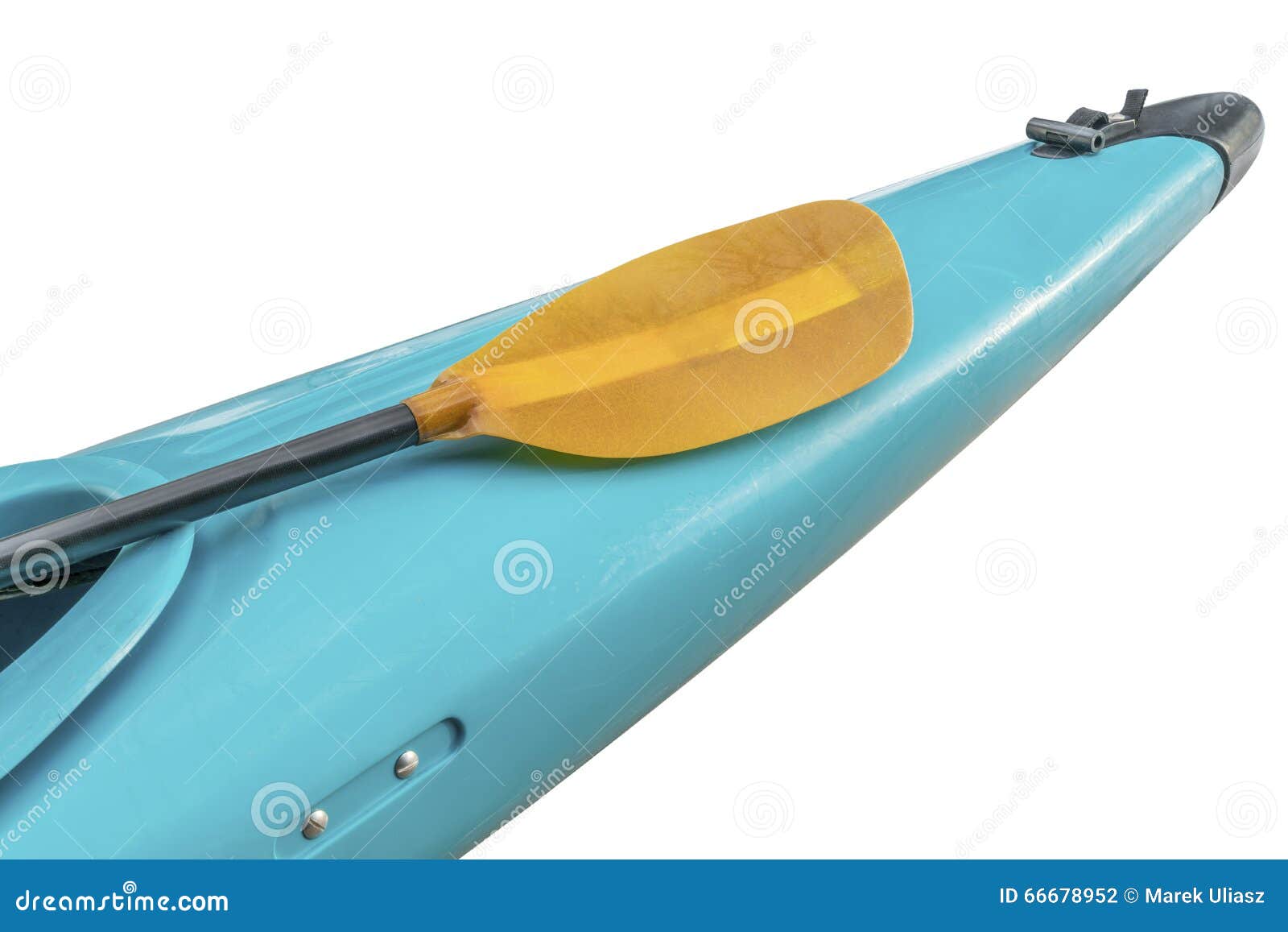 Whitewater Kayak Bow with Paddle Stock Photo - Image of style, concept ...