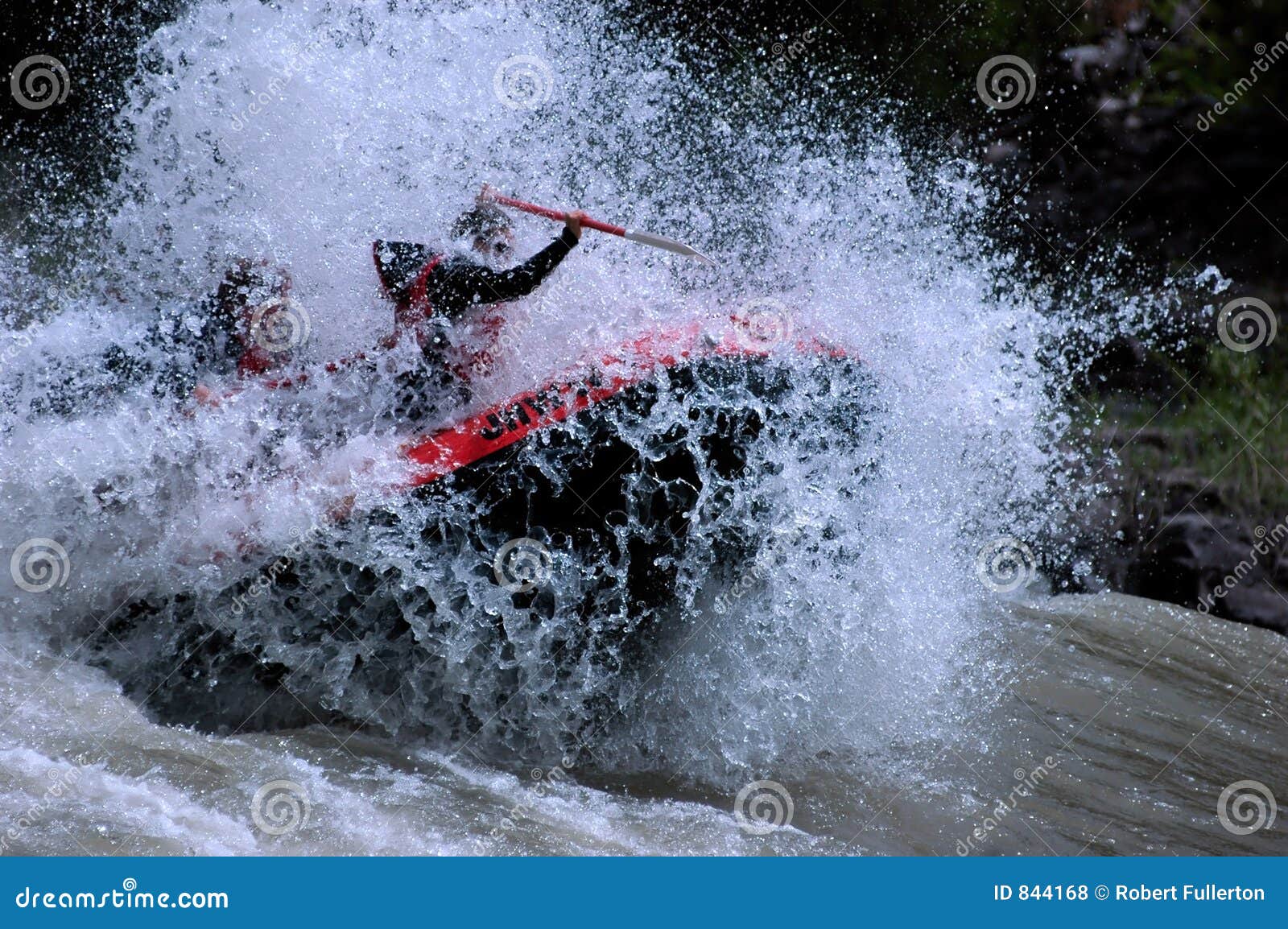 Whitewater rafting stock photo. Image of splash, thrill - 844168