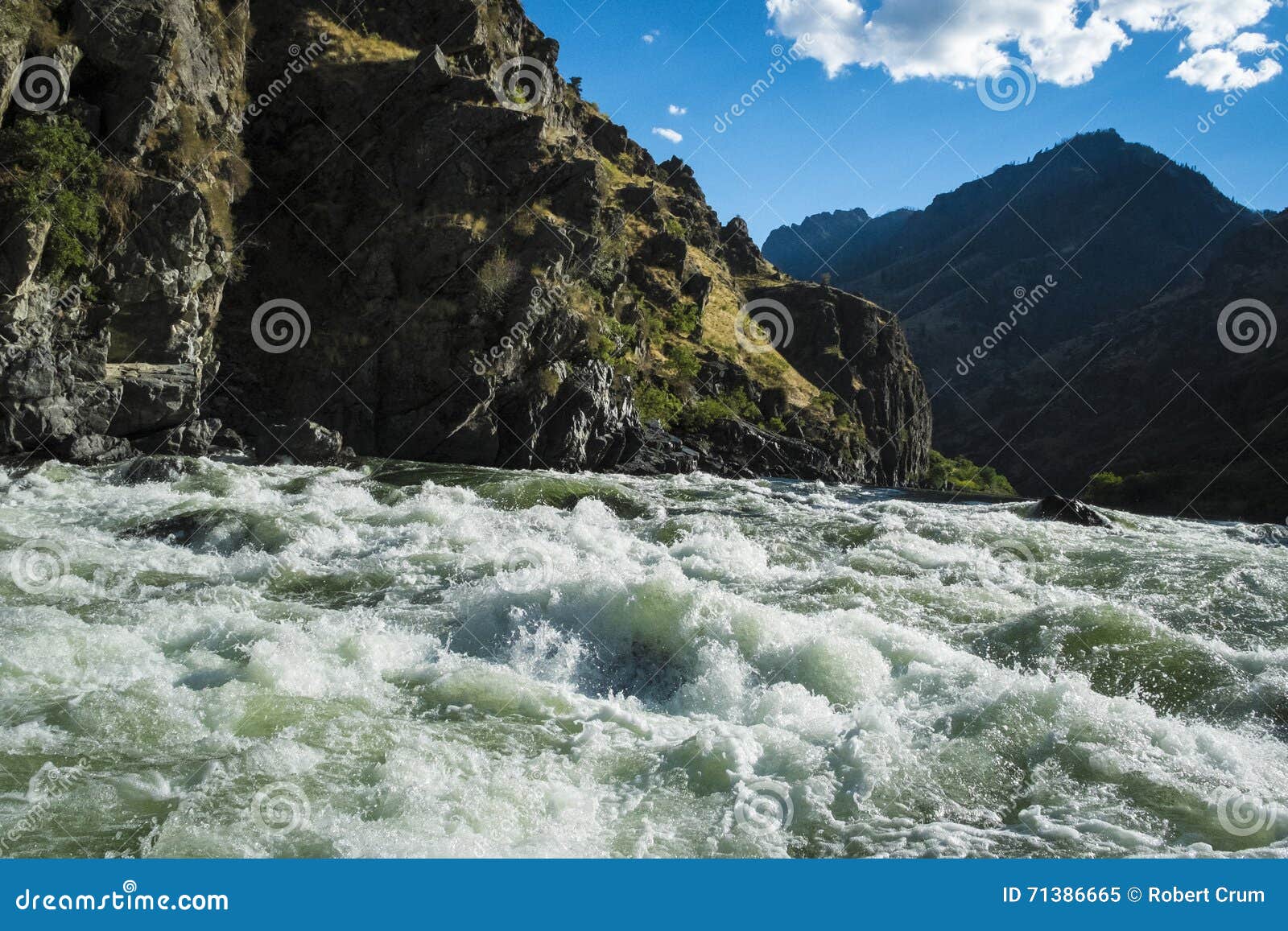 Whitewater Rapids in Hells Canyon, Idaho Stock Image - Image of ...
