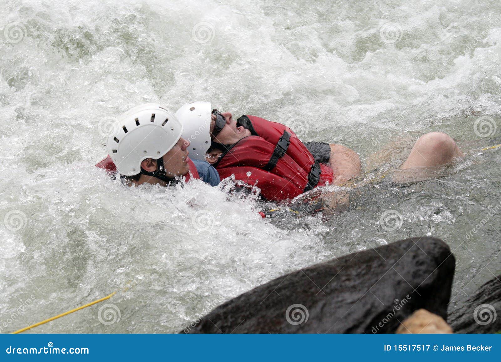 Rescue Worker Showing Life Raft In Harbor Urk, The Netherlands ...