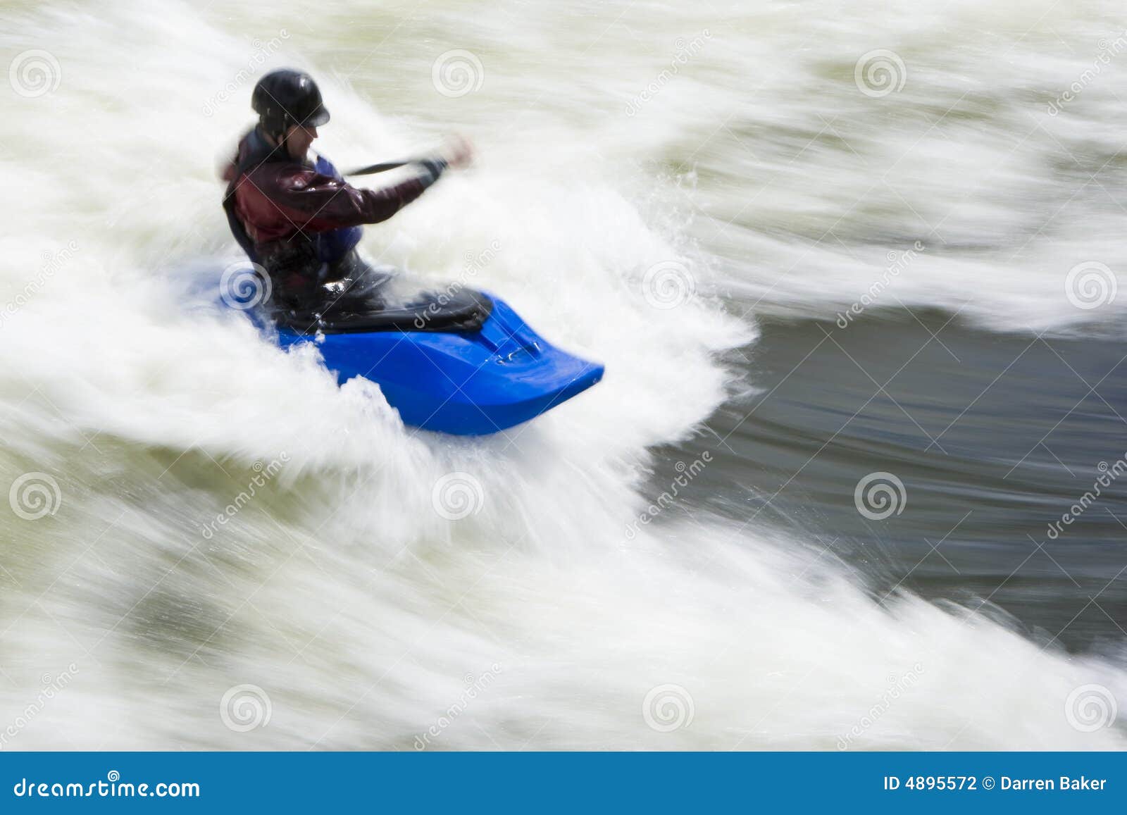 Whitewater Surfing stock photo. Image of fast, spray, river - 4895572