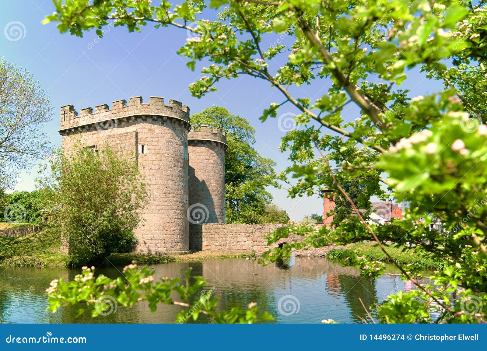 Whittington Castle stock photo. Image of ruins, buildings - 14496274
