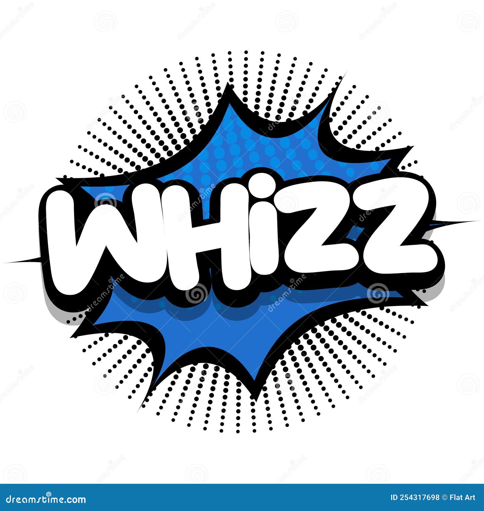 Whizz Comic Book Explosion Bubble Vector Illustration Stock Vector ...