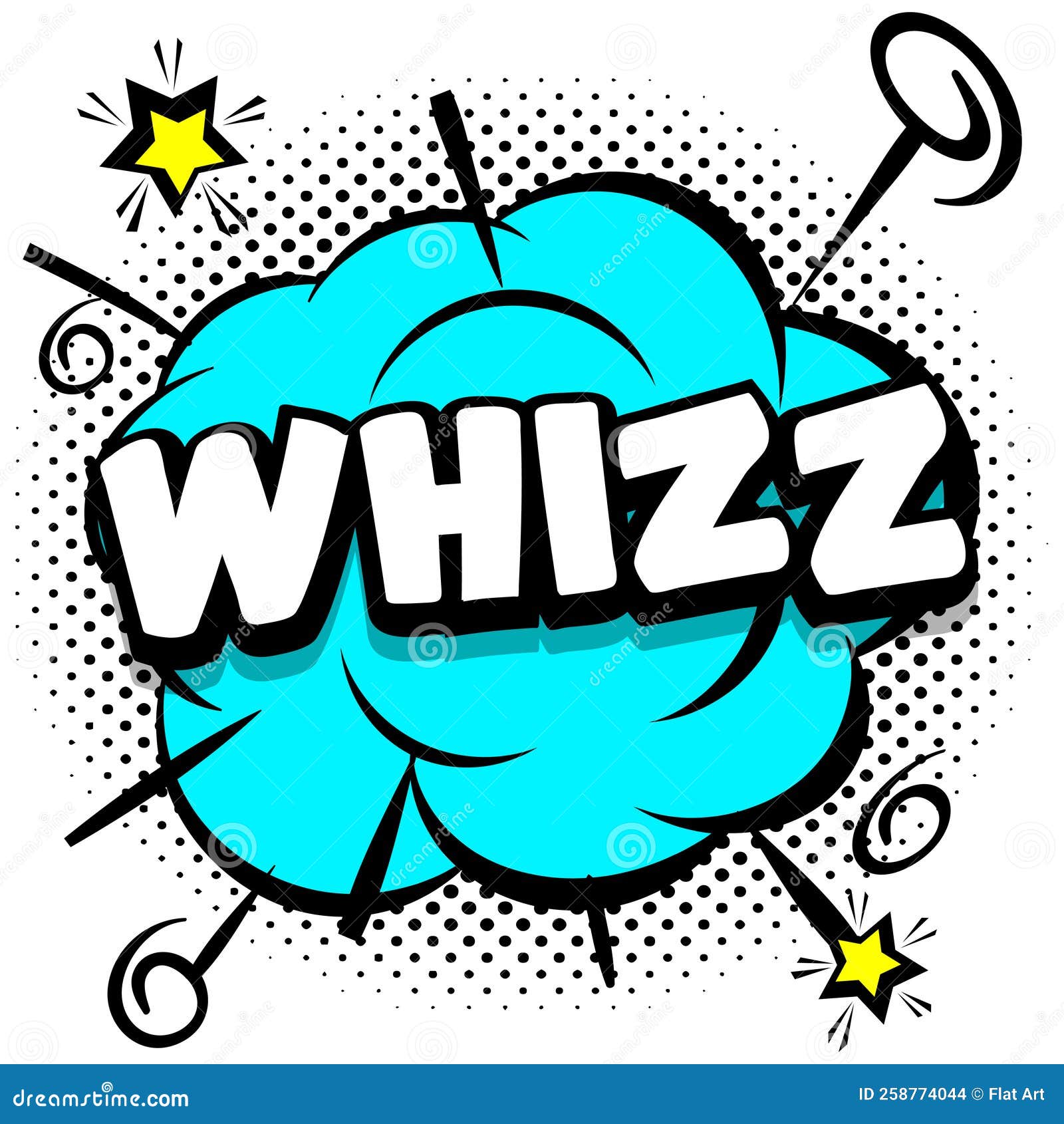 Whizz Comic Bright Template with Speech Bubbles on Colorful Frames ...