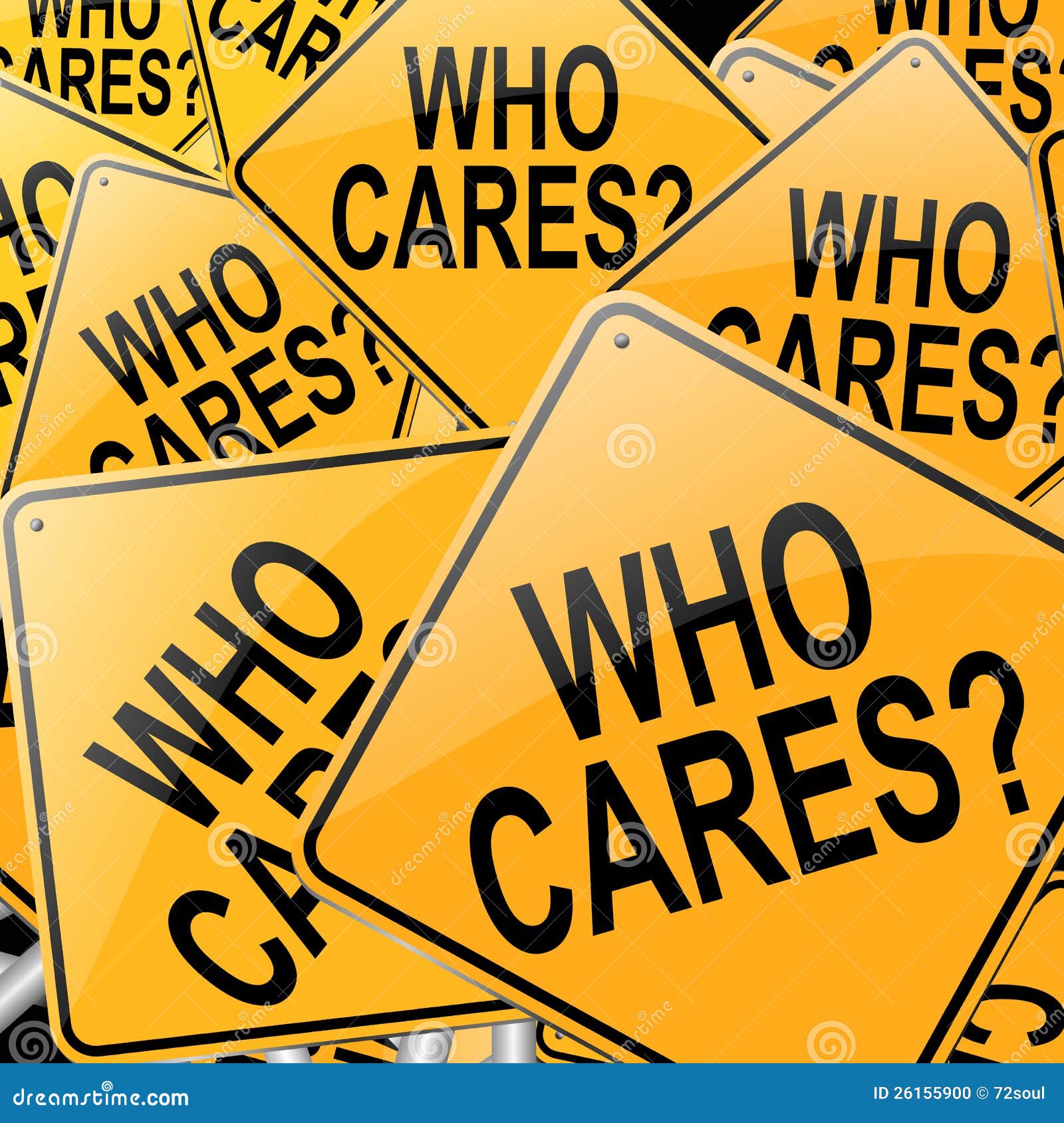 Who cares. stock illustration. Illustration of dejected - 26155900