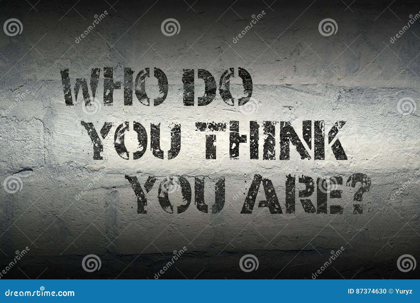 Who do you think stock photo. Image of concept, stencil - 87374630