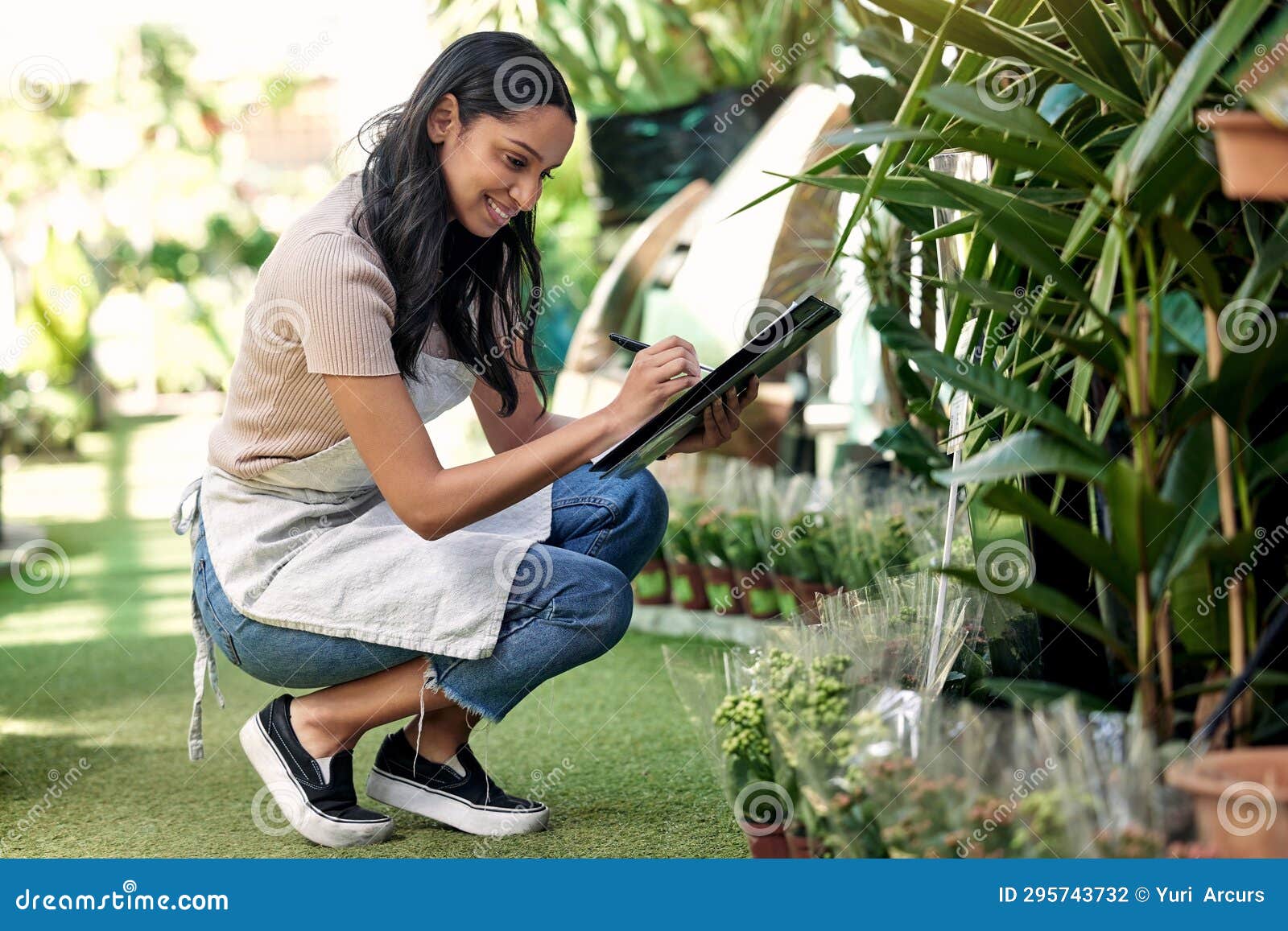 About those Who Does Things Differently. a Nursery Owner Doing Stock ...