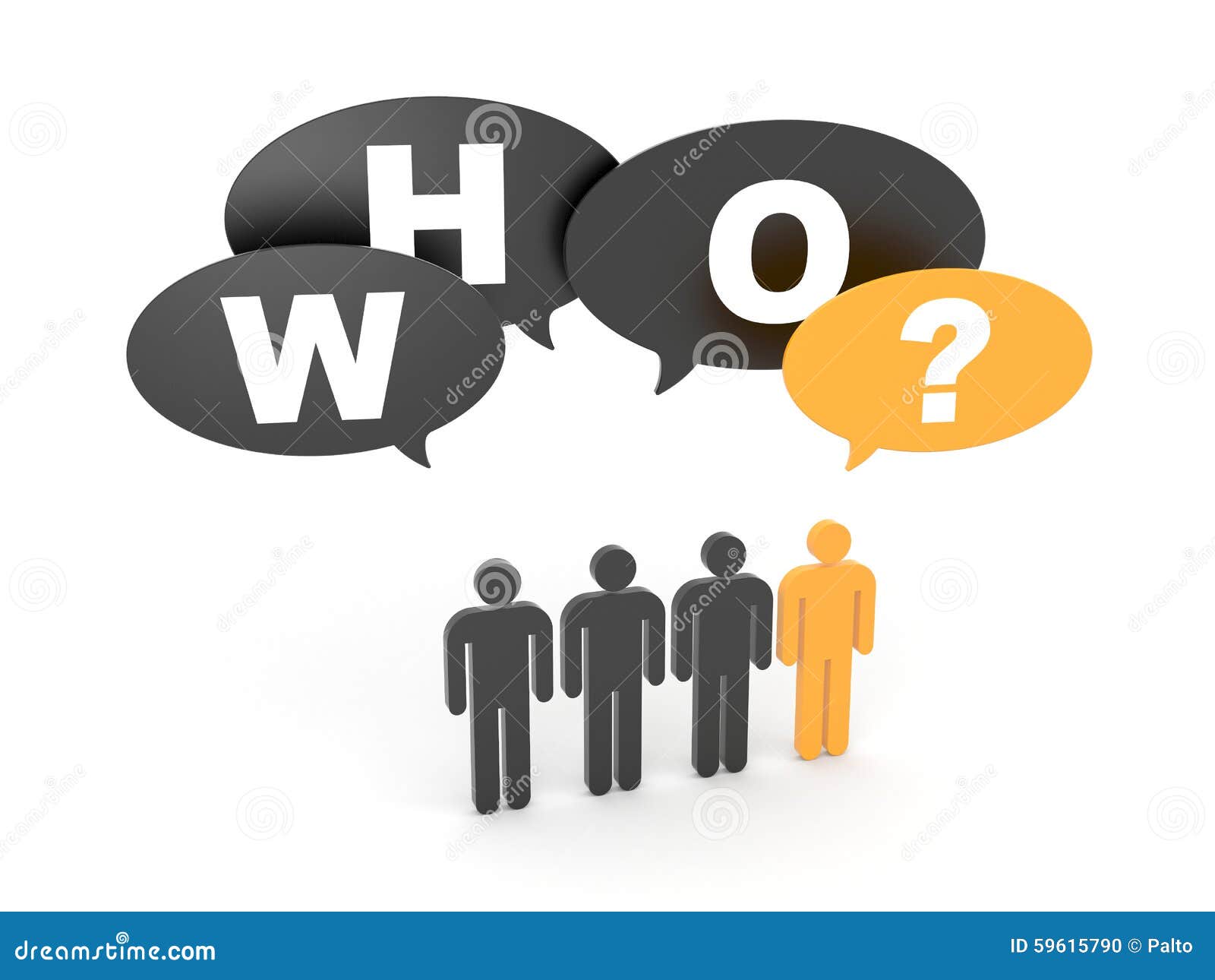Who? stock illustration. Illustration of guess, blab - 59615790
