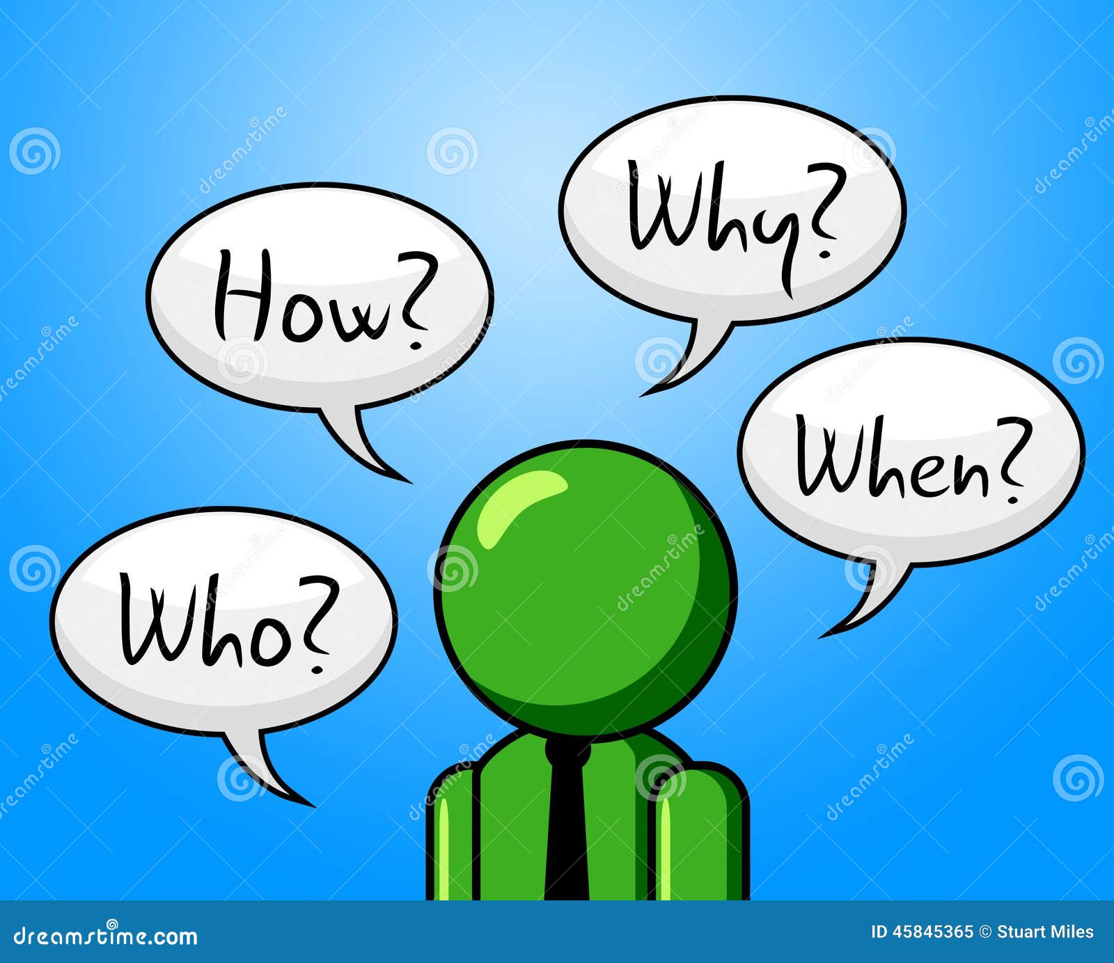 Who How Why Represents Which Person and Answer Stock Illustration ... Who How Why Represents Which Person and Answer Stock Illustration ...