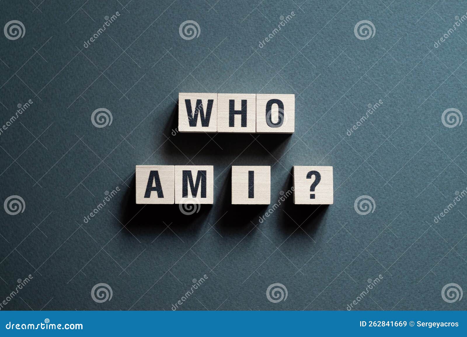 Who am I - Word Concept on Cubes Stock Image - Image of doubt ...