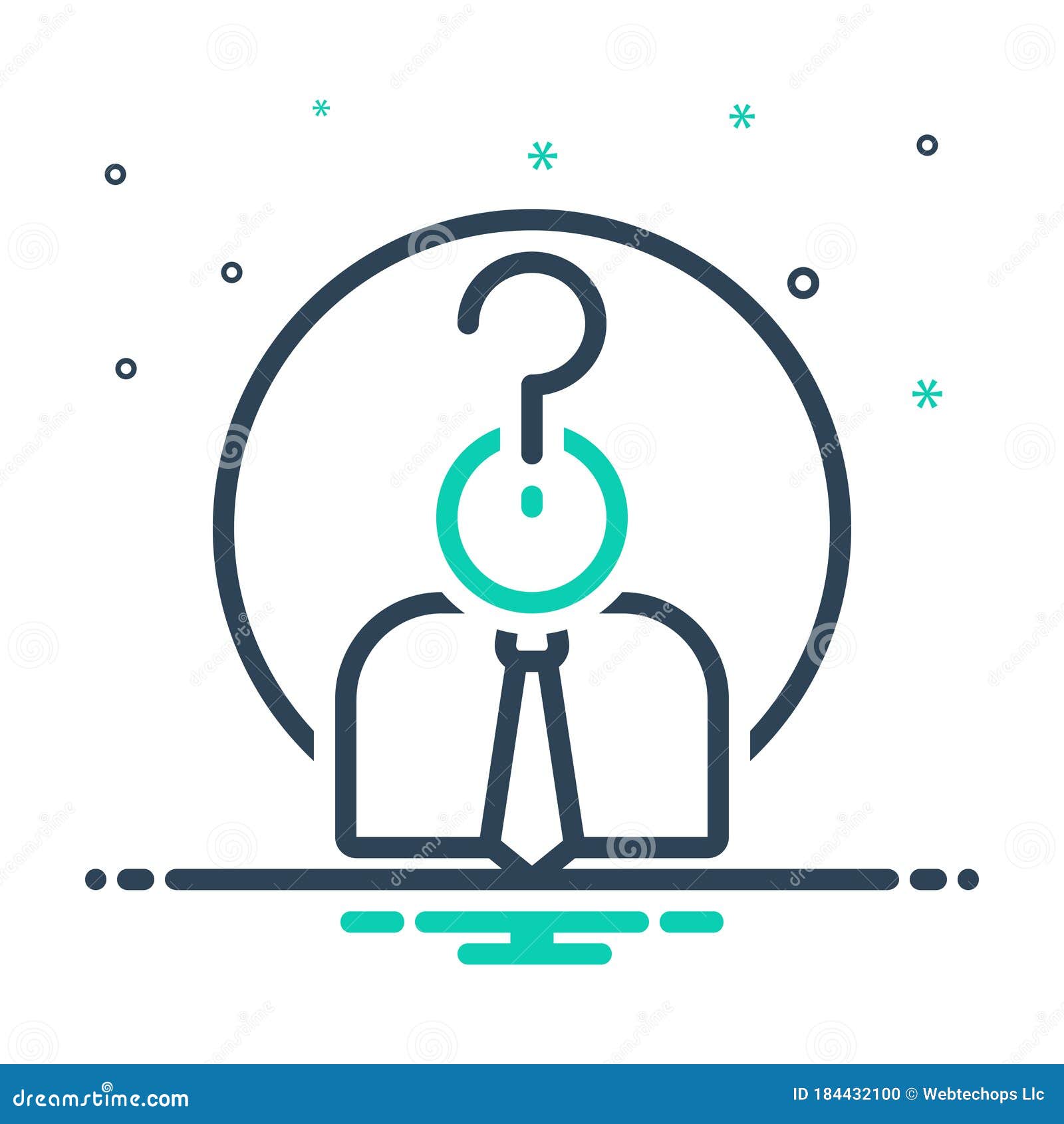 Mix Icon for Who, Guess and People Stock Vector - Illustration of ...