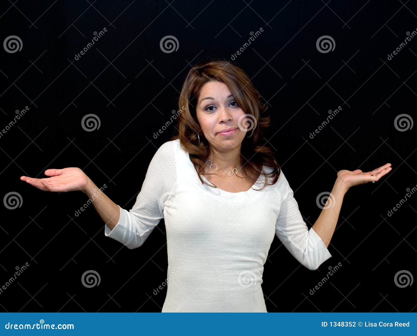 Who knows stock photo. Image of lady, young, expression - 1348352