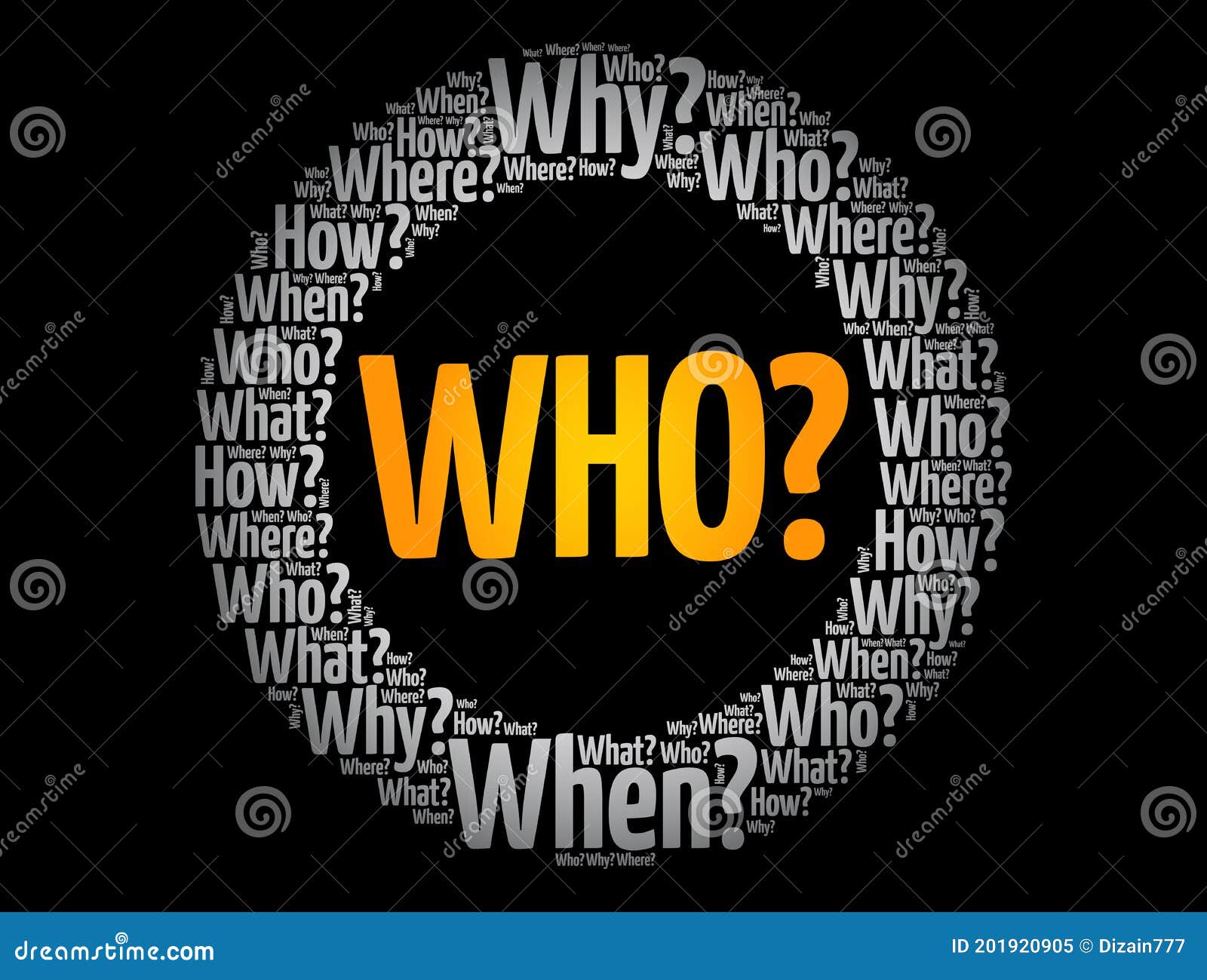 WHO? Problem Solving, Word Cloud Background Stock Illustration ...