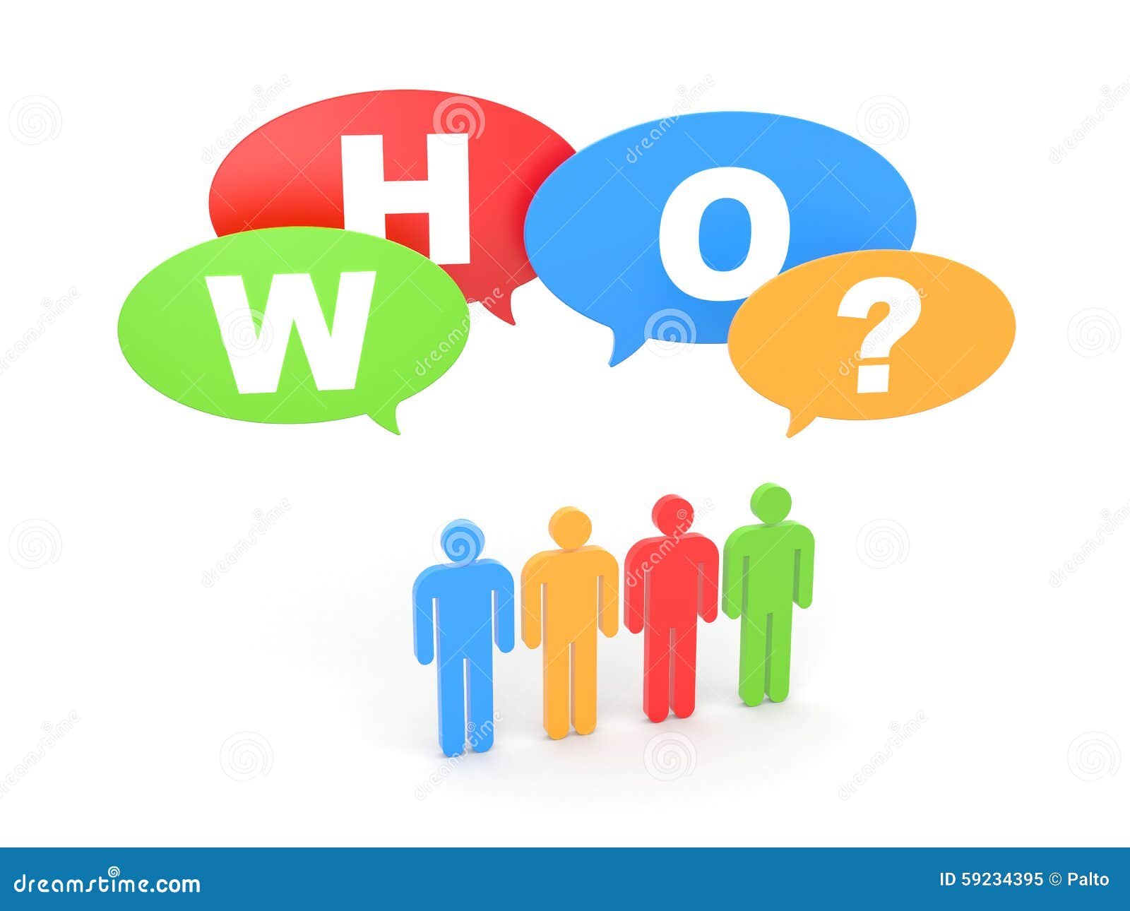 Who? stock illustration. Illustration of chat, cooperation - 59234395