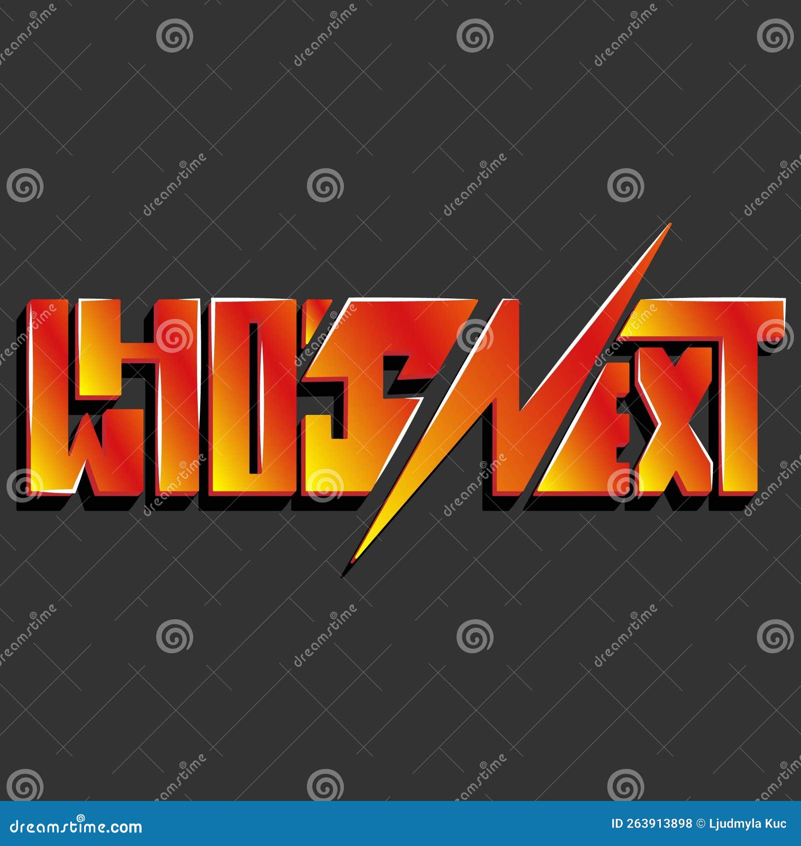 Who is Next Vector Lettering Stock Vector - Illustration of isolated ...