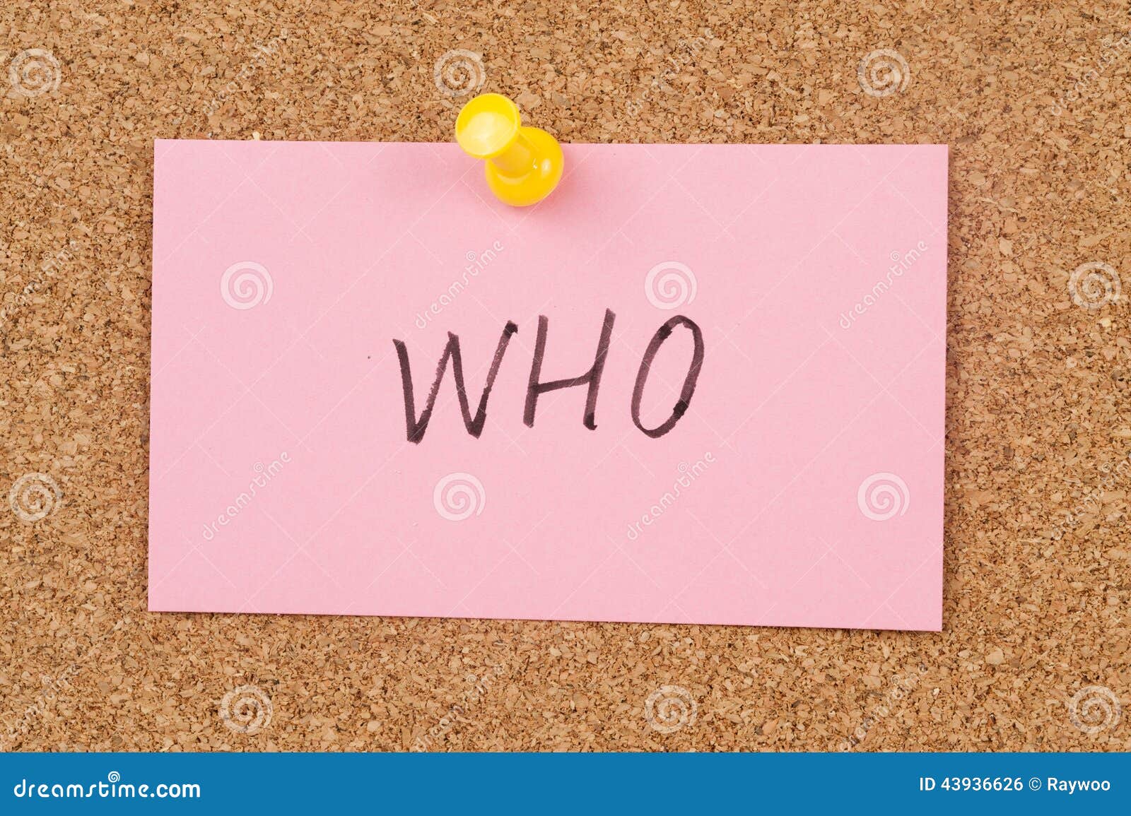 Who word stock photo. Image of query, tack, unsure, billboard - 43936626