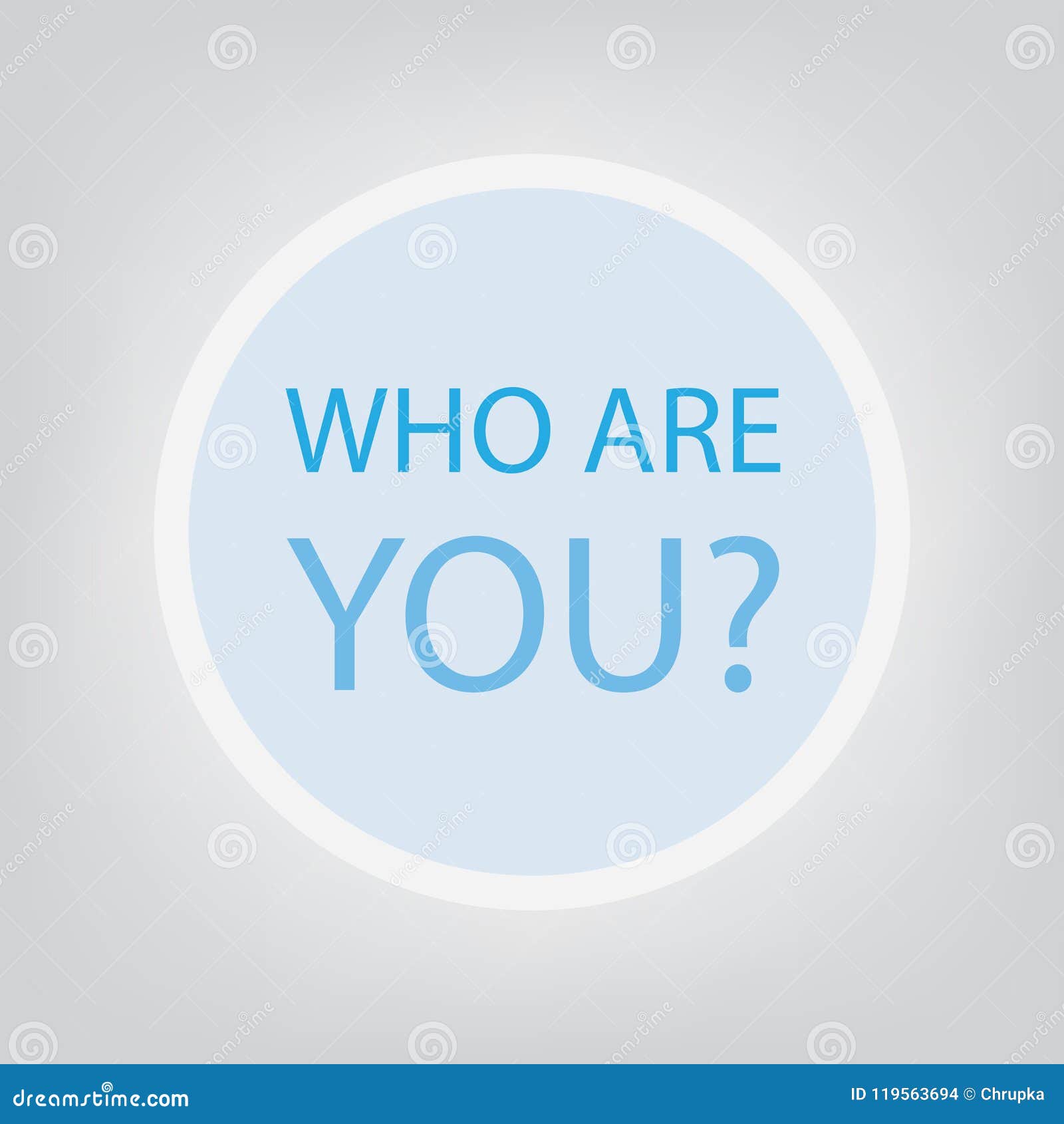 Who are you concept stock vector. Illustration of social - 119563694