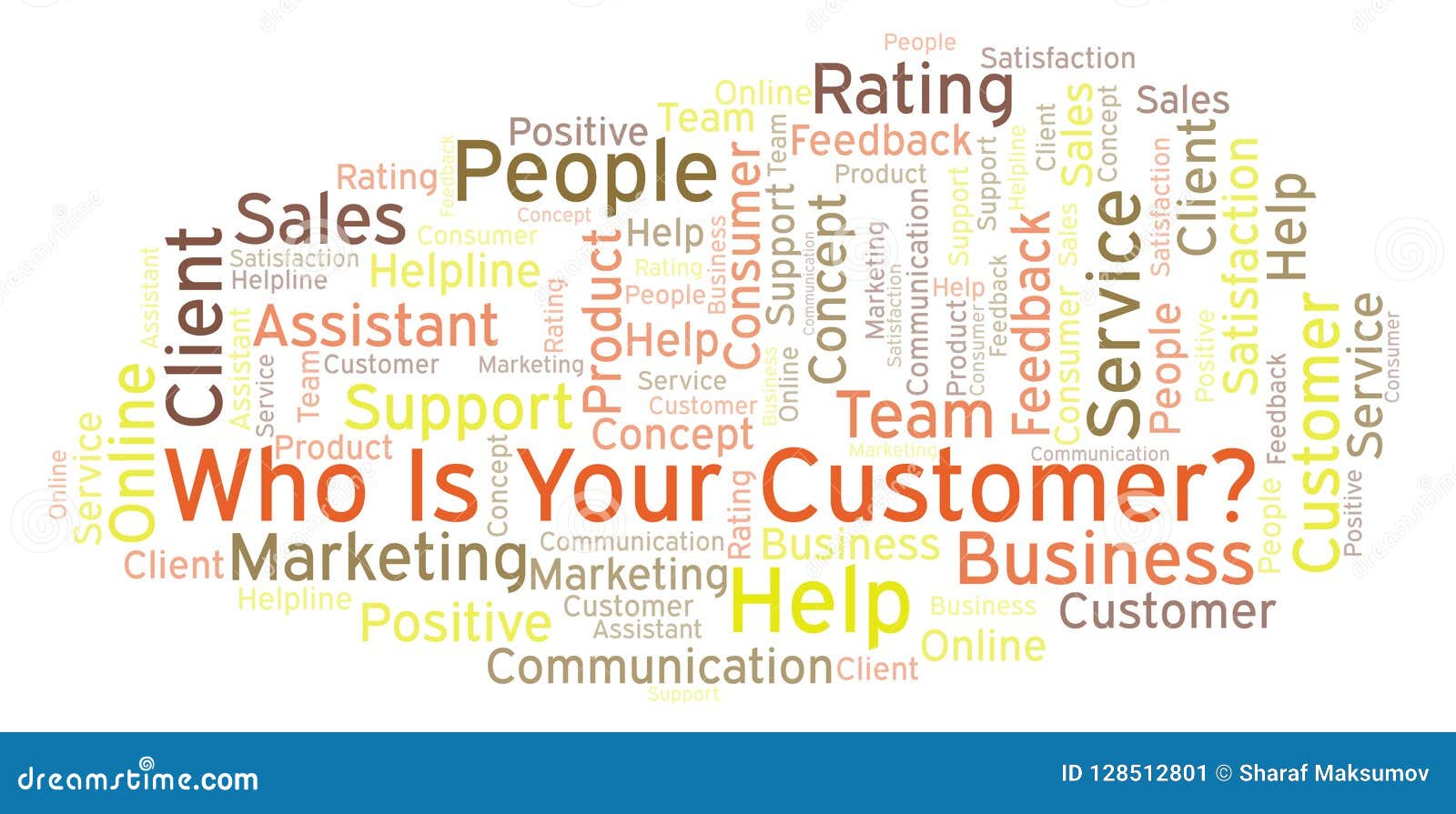 Who is Your Customer? Word Cloud. Stock Illustration - Illustration of ...