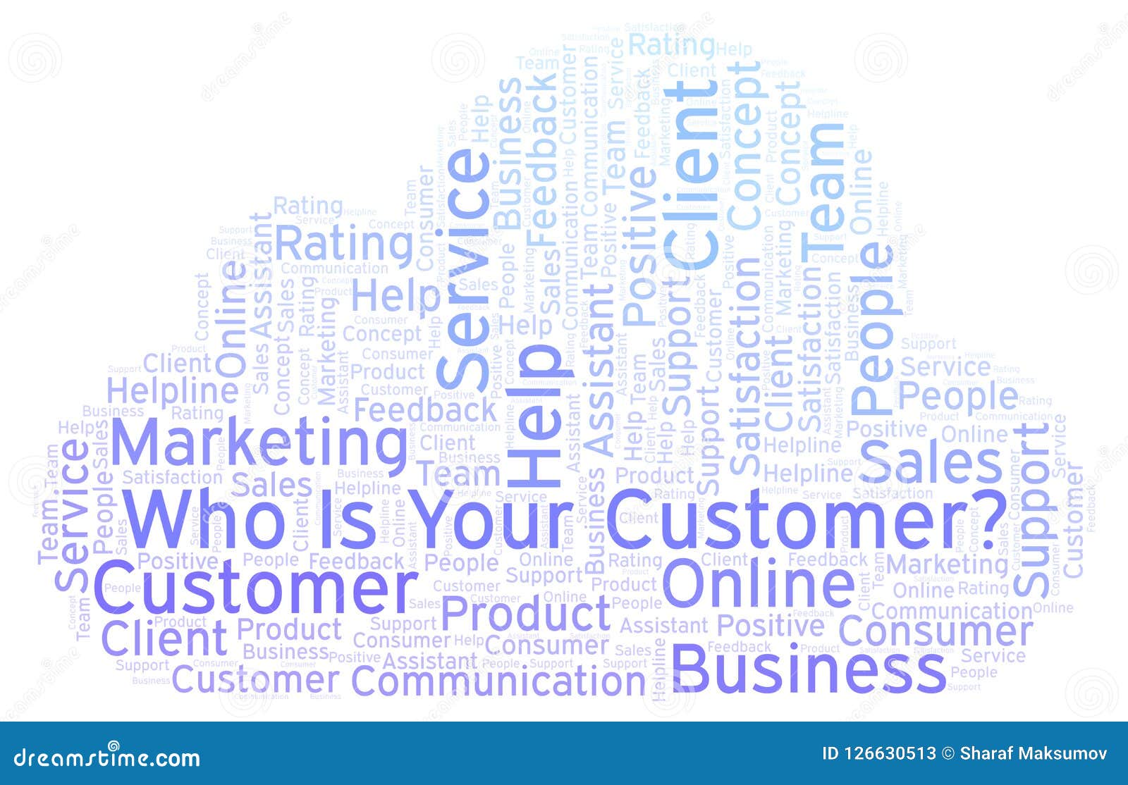 Who is Your Customer? Word Cloud. Stock Illustration - Illustration of ...