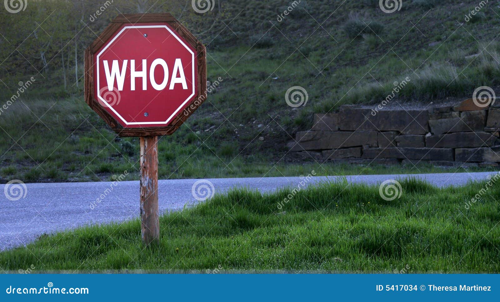Whoa! stock photo. Image of slang, road, wyoming, lingo - 5417034