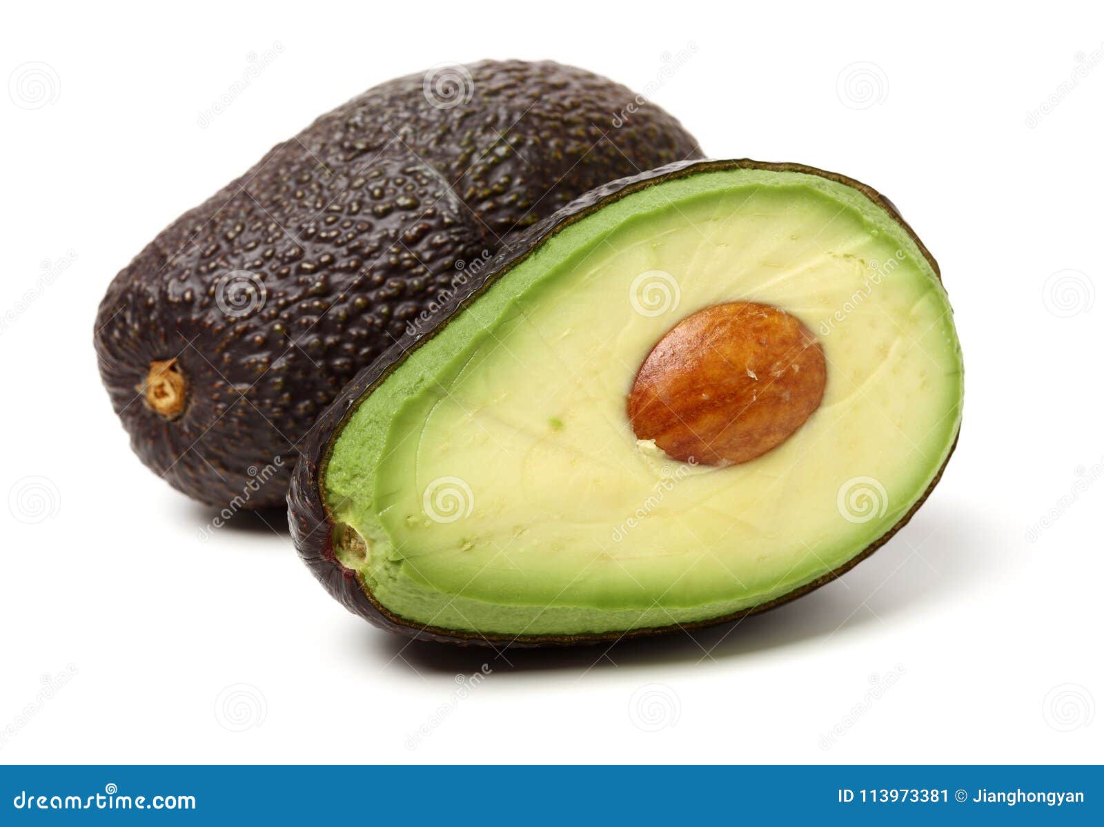 Whole avocado stock image. Image of green, organic, healthy - 113973381