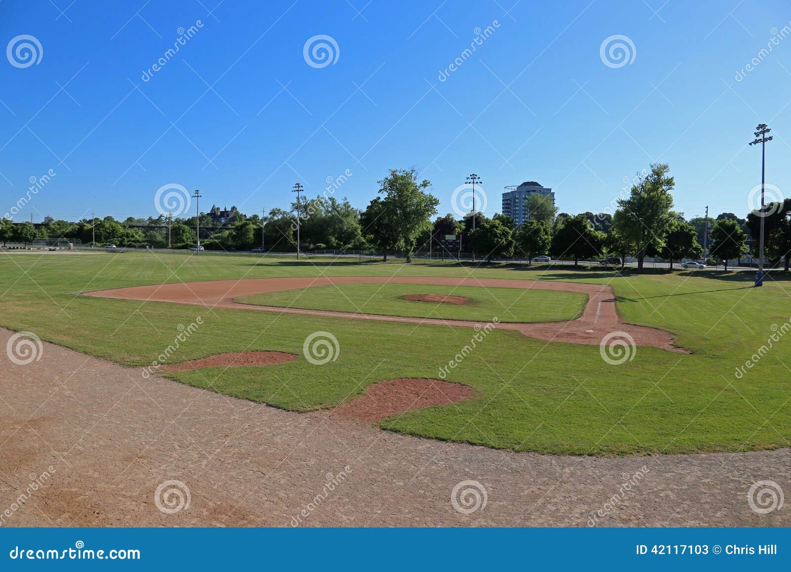 Whole Baseball Field stock image. Image of competition - 42117103