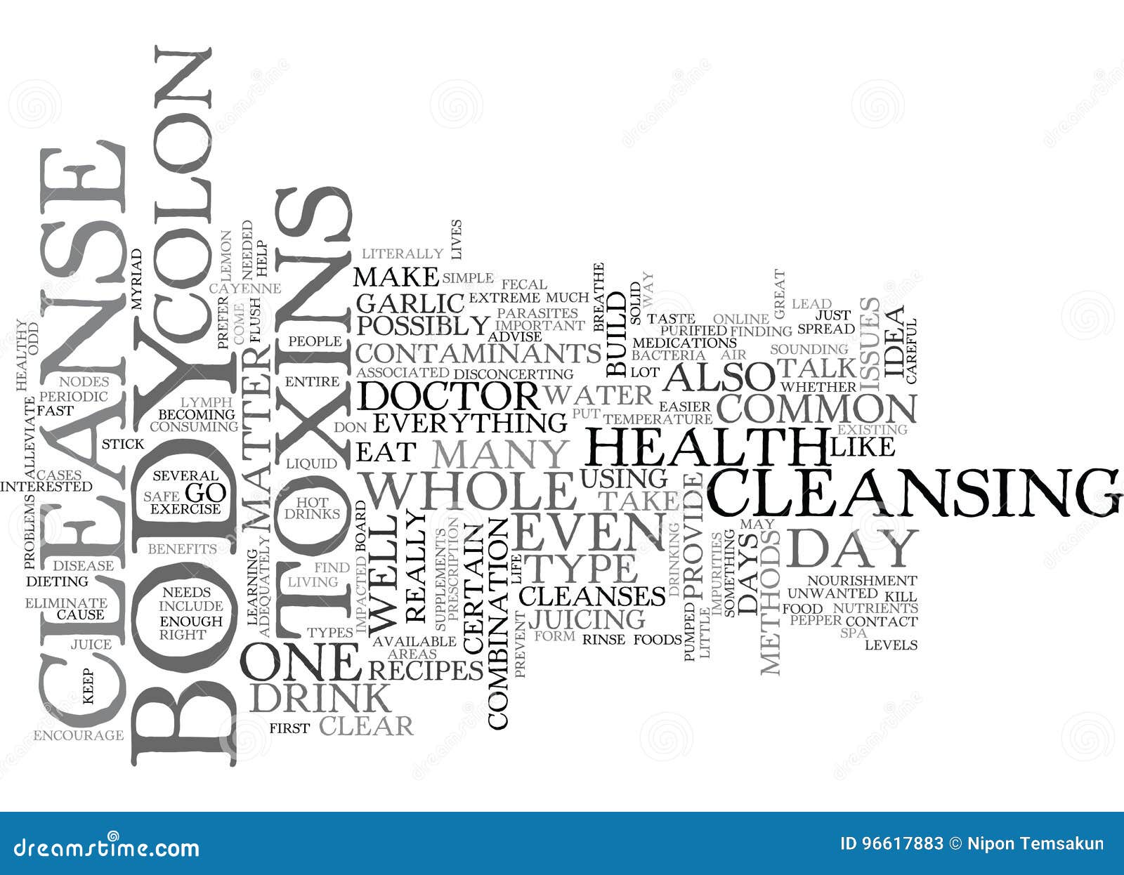 Whole Body Cleanse Word Cloud Stock Illustration - Illustration of ...