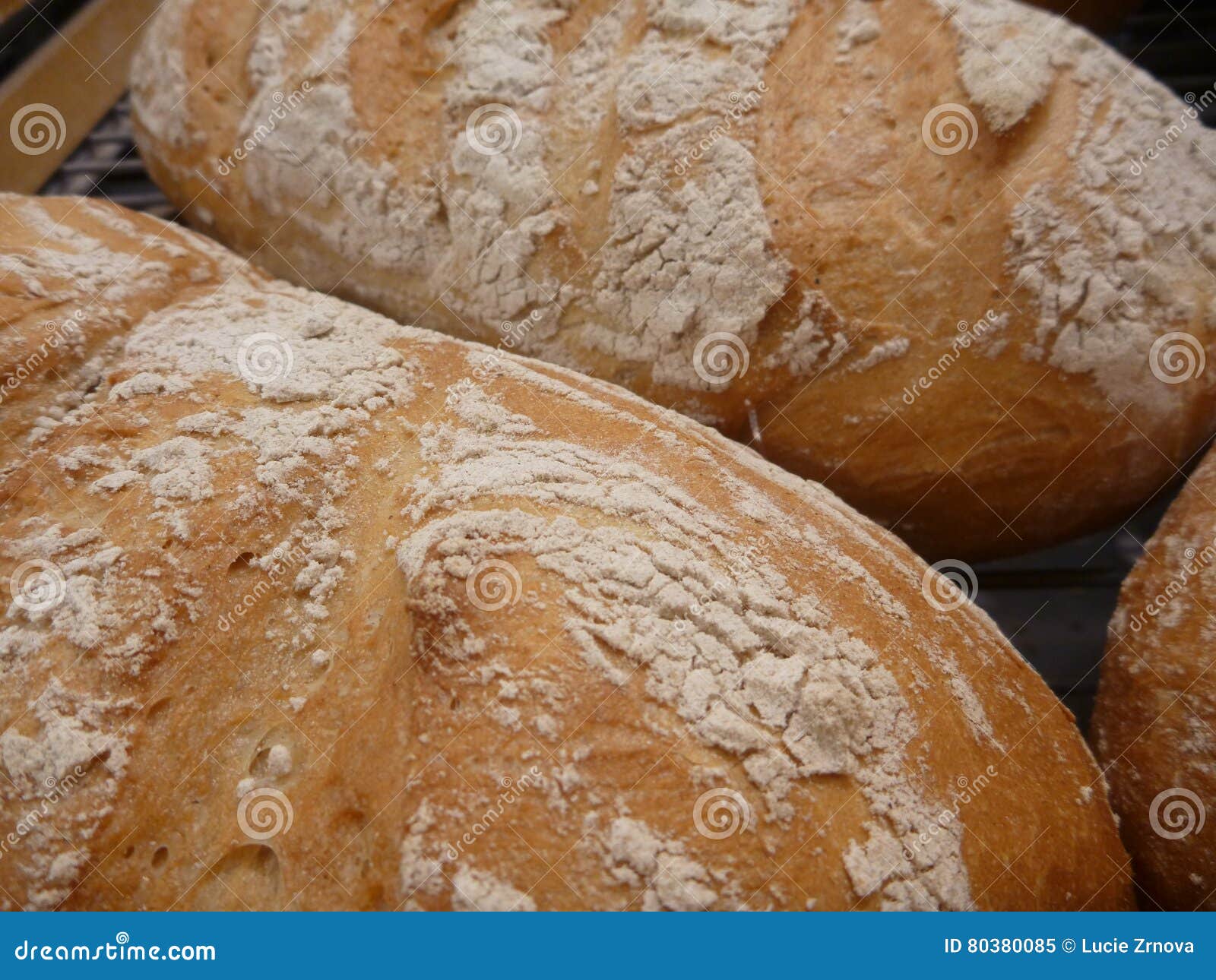 Whole Bread Sold at the Market Stock Image - Image of gourmet, flour ...
