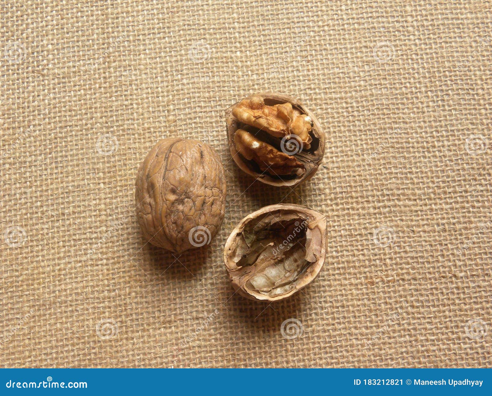 Whole and broken Walnut stock image. Image of ingredient - 183212821