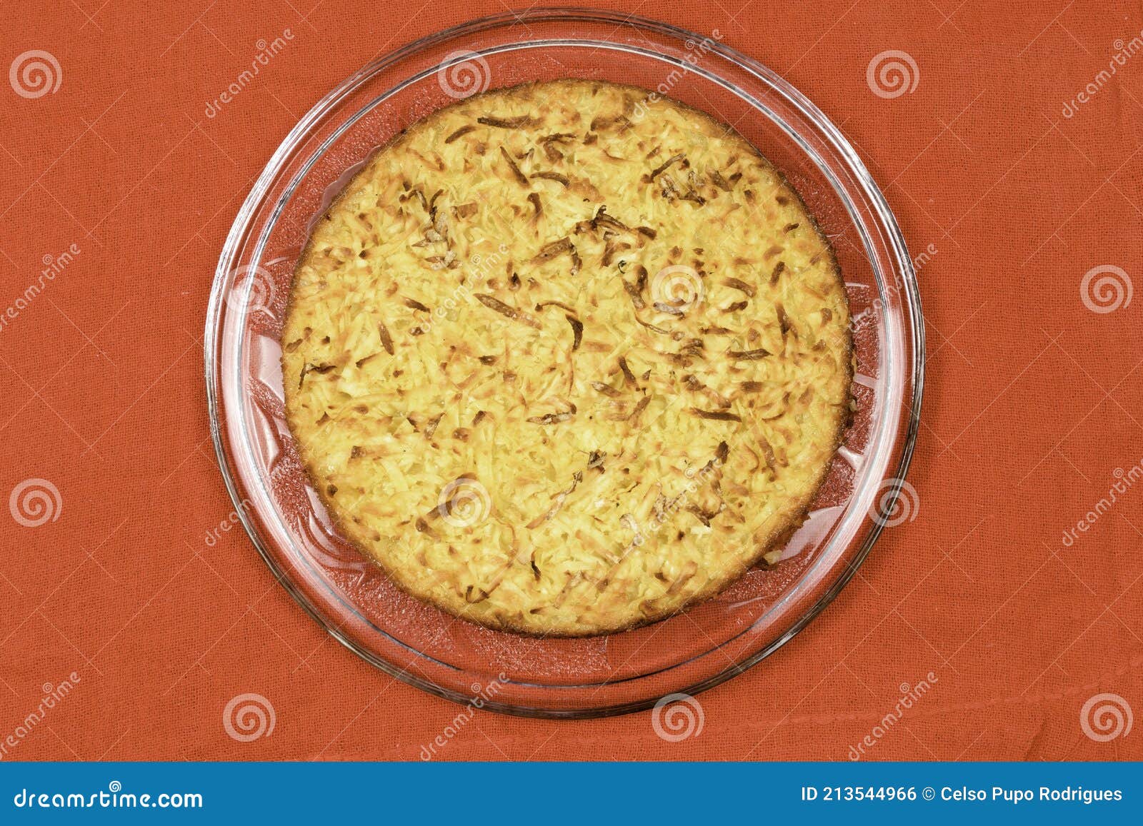 Whole Cassava Cake On Red Fabric Background Royalty-Free Stock Image ...