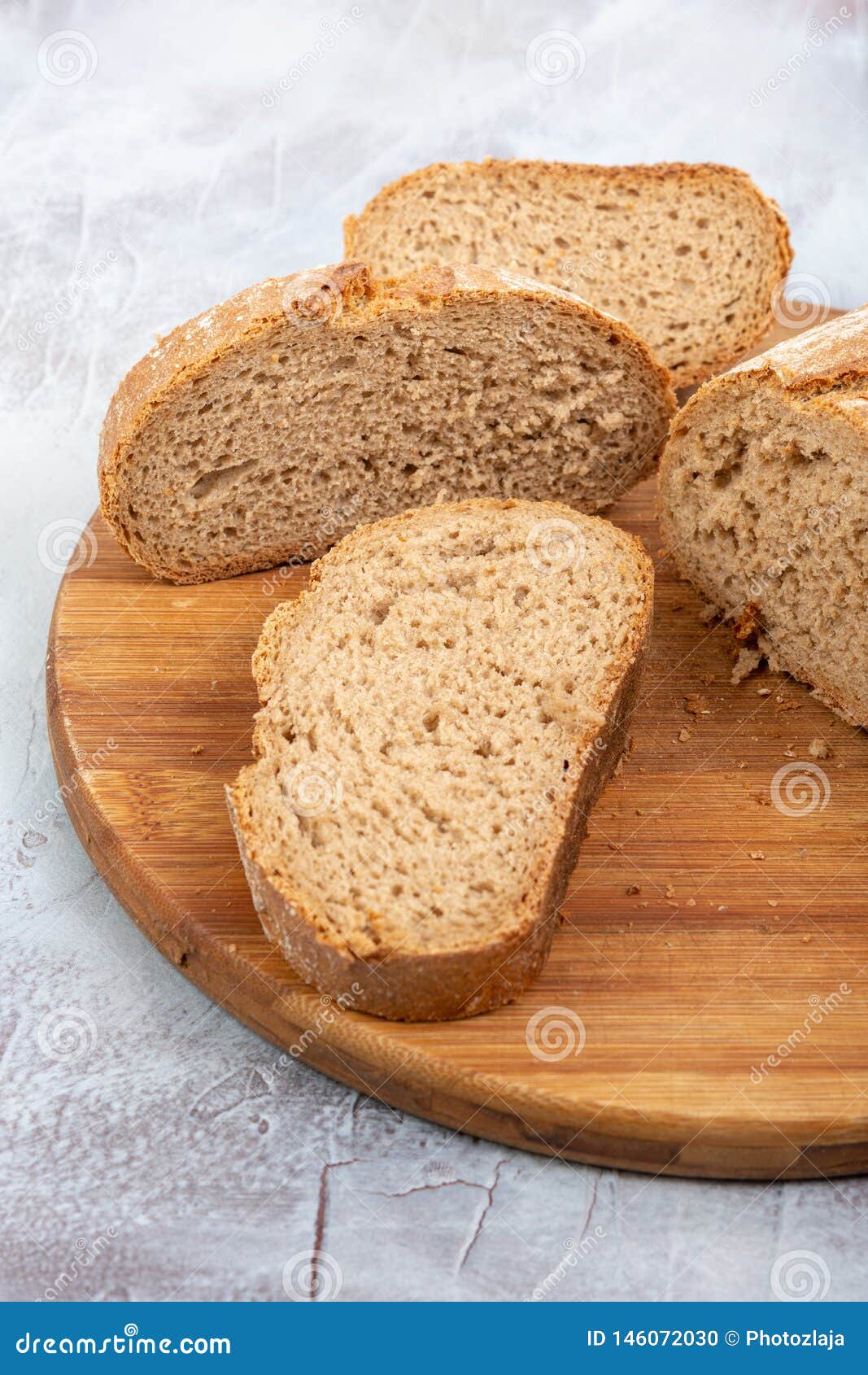 Whole Chrono Bread Isolated Above White Background Stock Photo - Image ...
