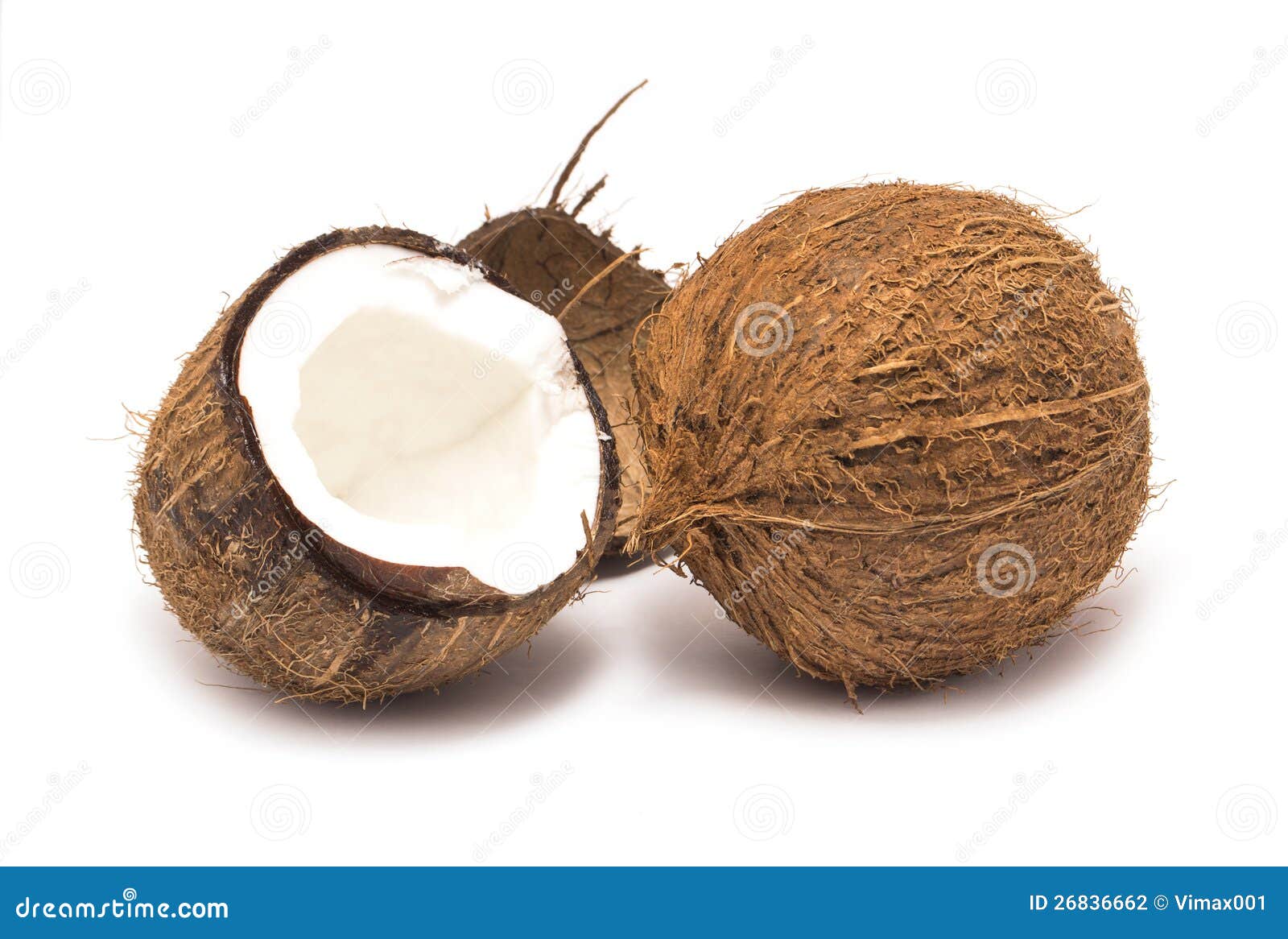 Whole coconut and a half stock photo. Image of fresh - 26836662