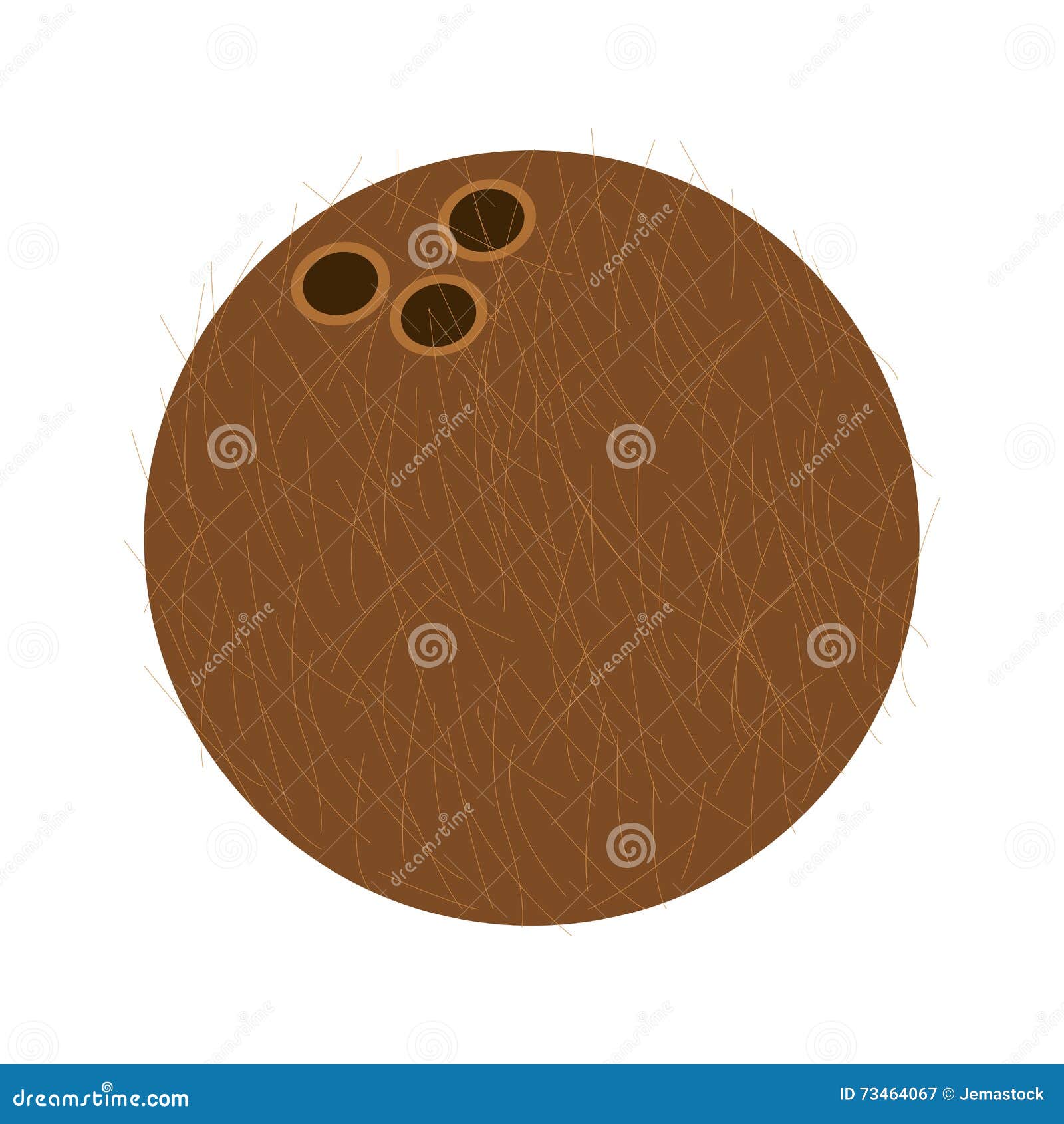 Whole coconut icon stock illustration. Illustration of shell - 73464067