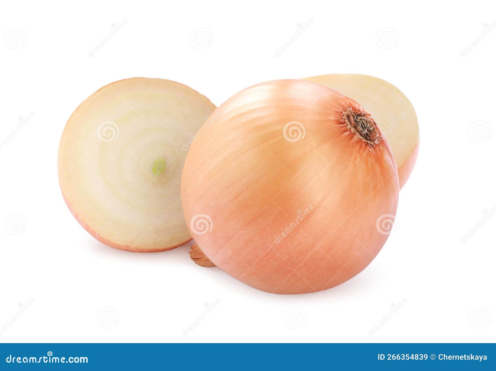 Whole and Cut Onions on White Background Stock Image - Image of meal ...