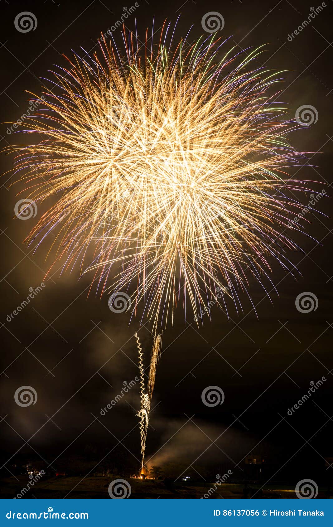 Whole of Fireworks Bursting Stock Photo - Image of colorful, play: 86137056