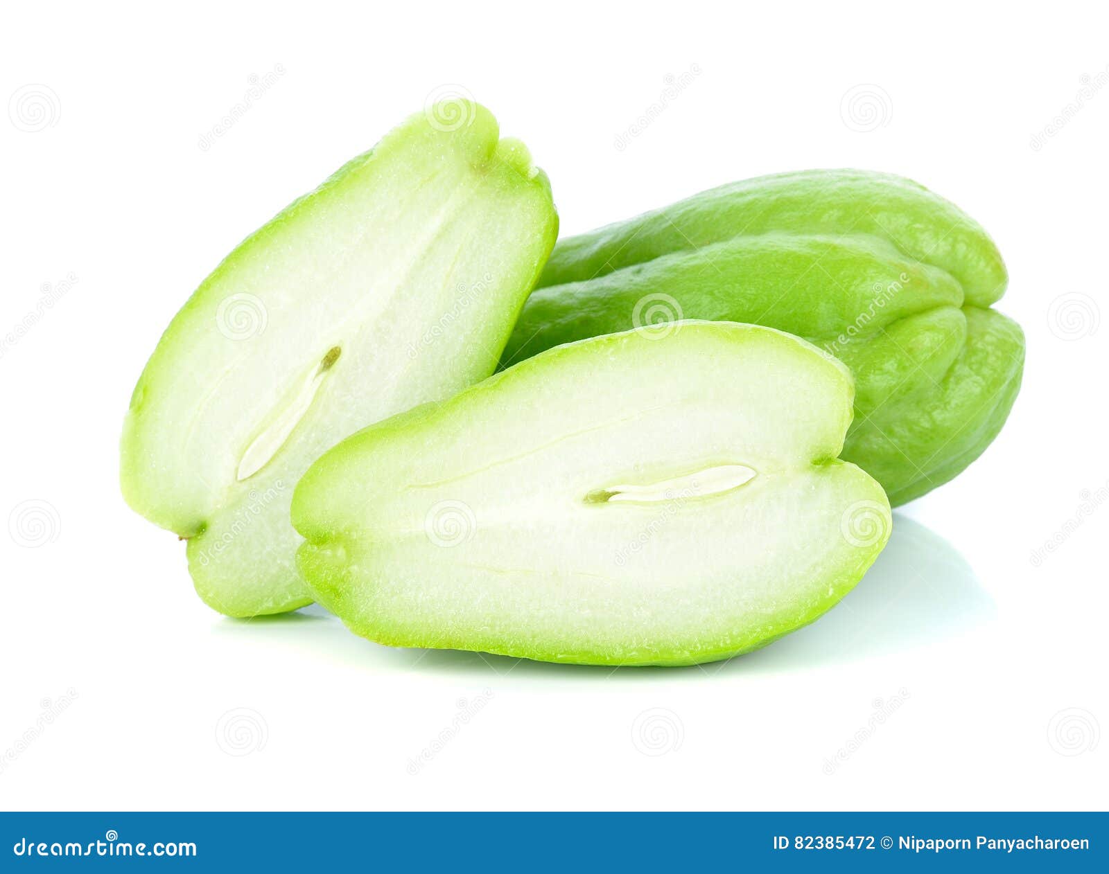 Whole fresh chayote stock photo. Image of perspective - 82385472