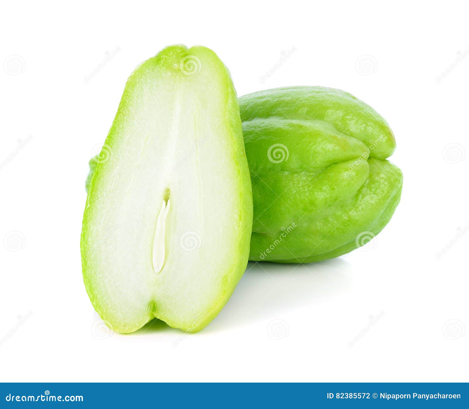 Whole fresh chayote stock photo. Image of healthy, macro - 82385572