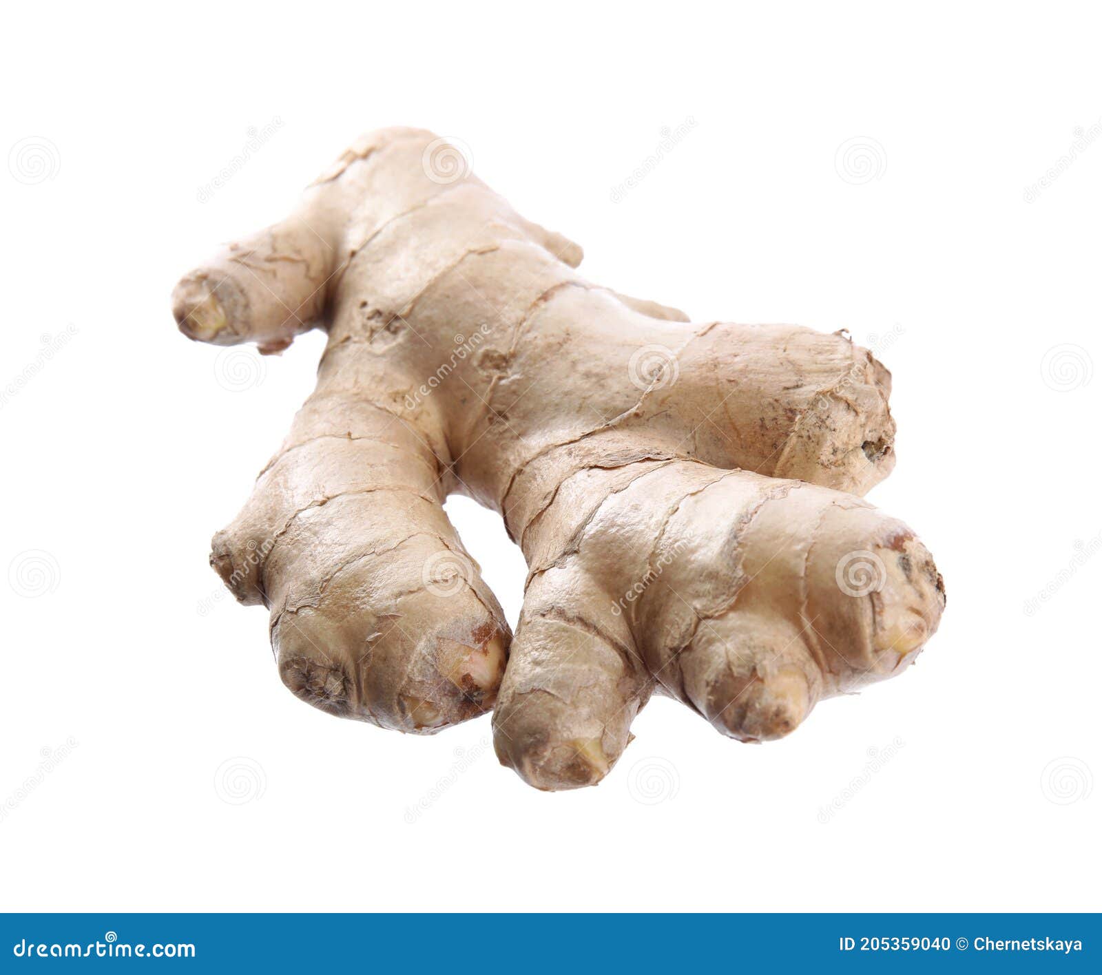Whole Fresh Ginger Root Isolated on White Stock Photo - Image of herb ...